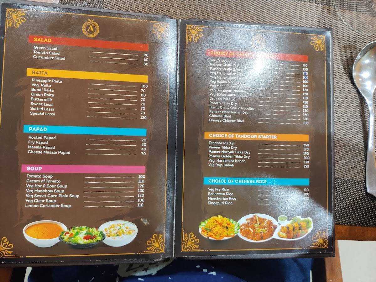 Menu at Aangan Restaurant, Ahmedabad