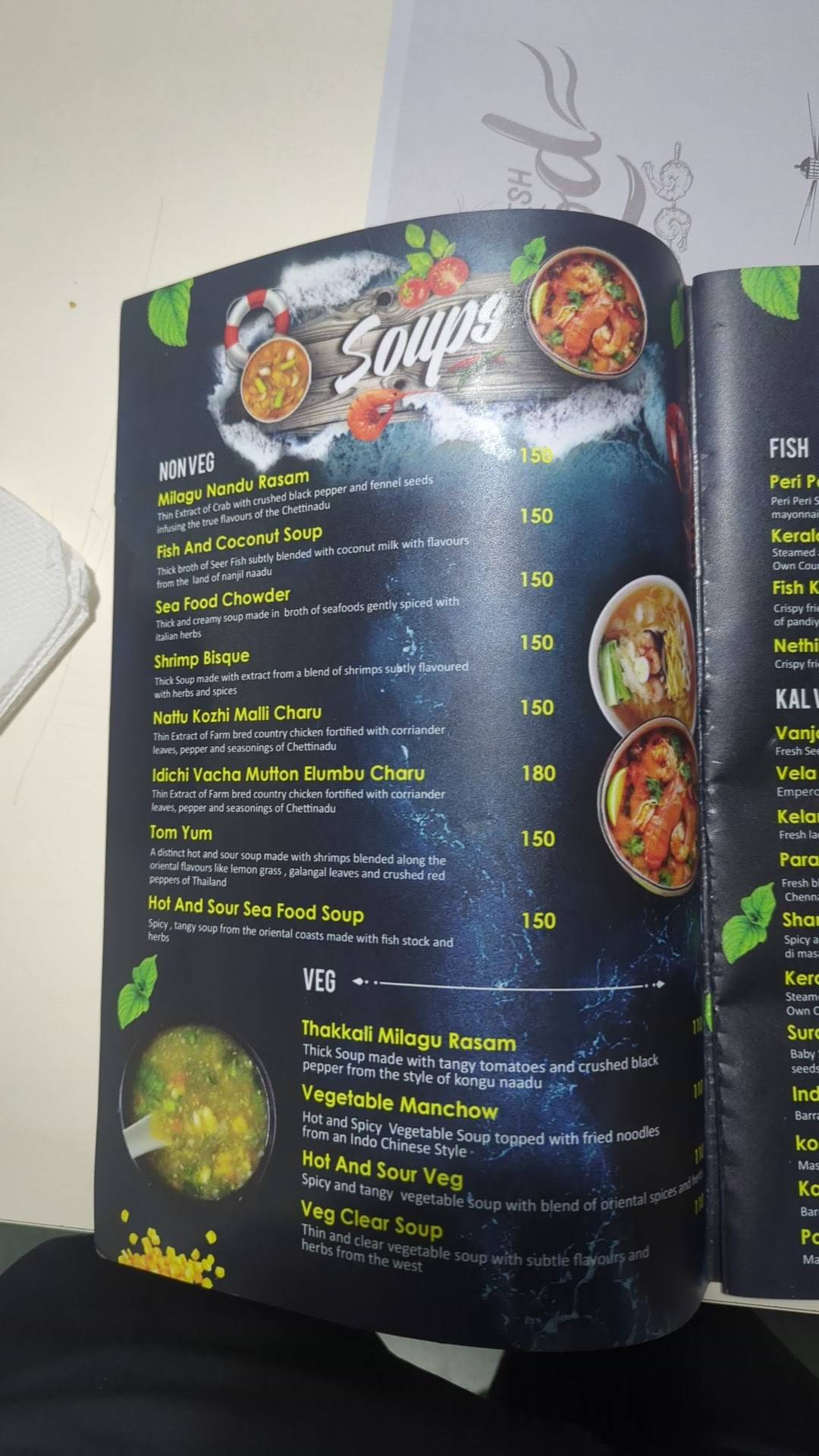 Menu at Aazhi Seafood Restaurant, Chennai, 20
