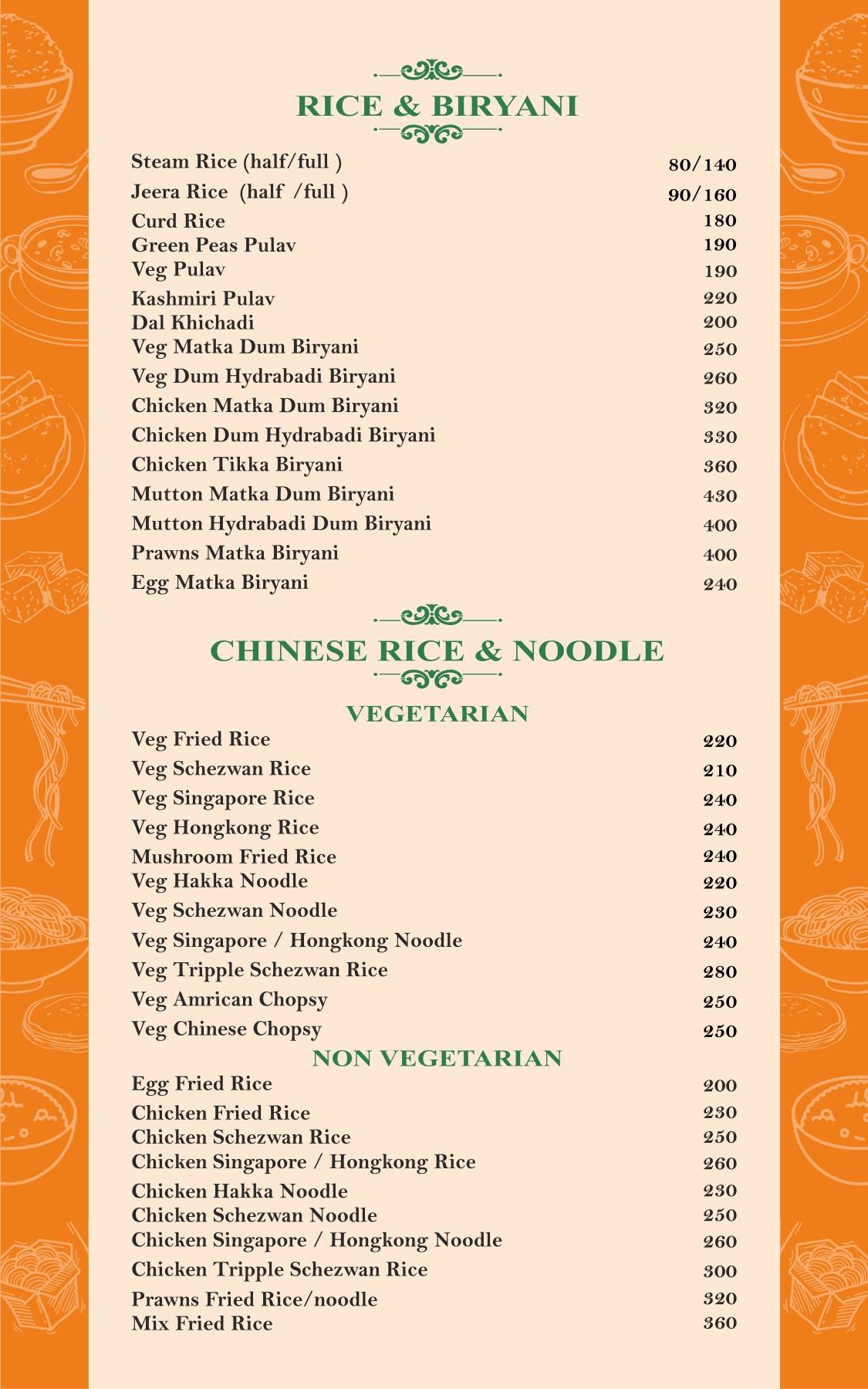 Menu at Abhiruchi Gokul Restaurant, Pune, Terrace Level