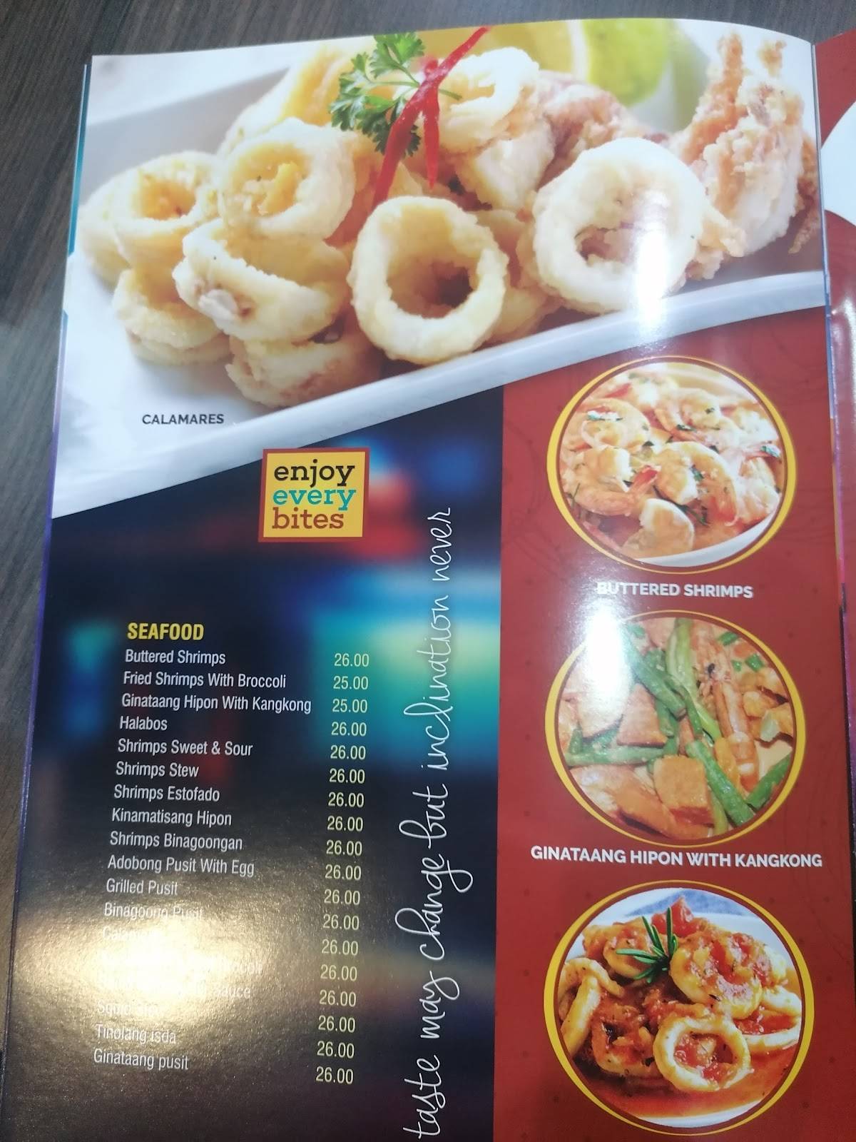 Menu at Manila Pinoy Restaurant And Bakery, Abu Dhabi, E18-02