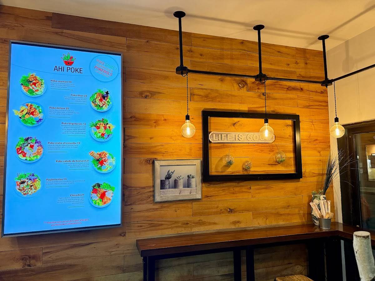 Menu au Ahi Poke Beaubien restaurant, Montréal, 777 Rue Beaubien E