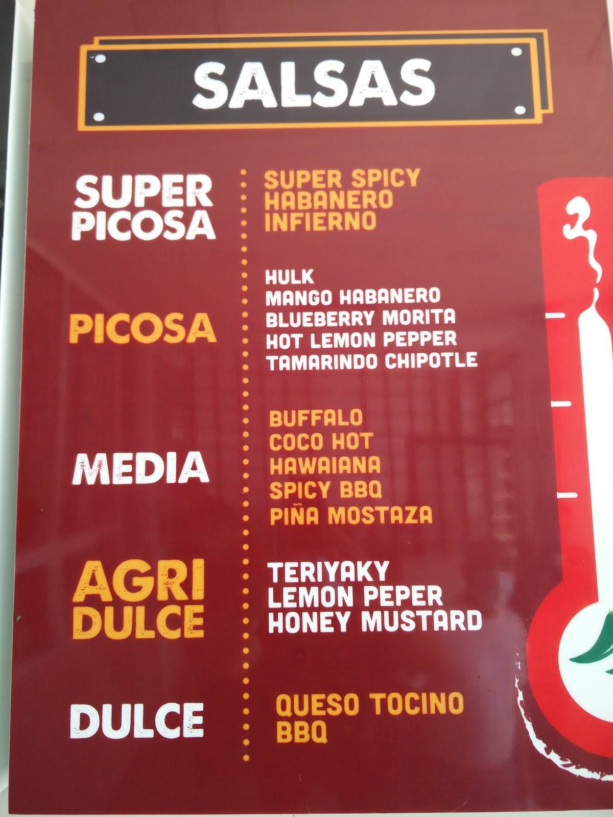 Menu at Alabama Fried Chicken restaurant, Ciudad Juarez, Ejercito y