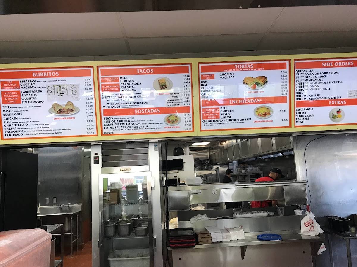 Menu at Albertacos restaurant, Blythe, 370 S Lovekin Blvd