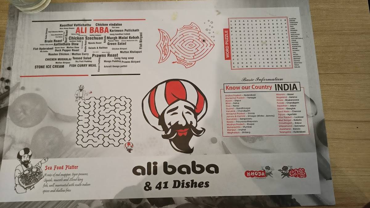 Menu at Alibaba & 41 Dishes - Thrissur, Thrissur