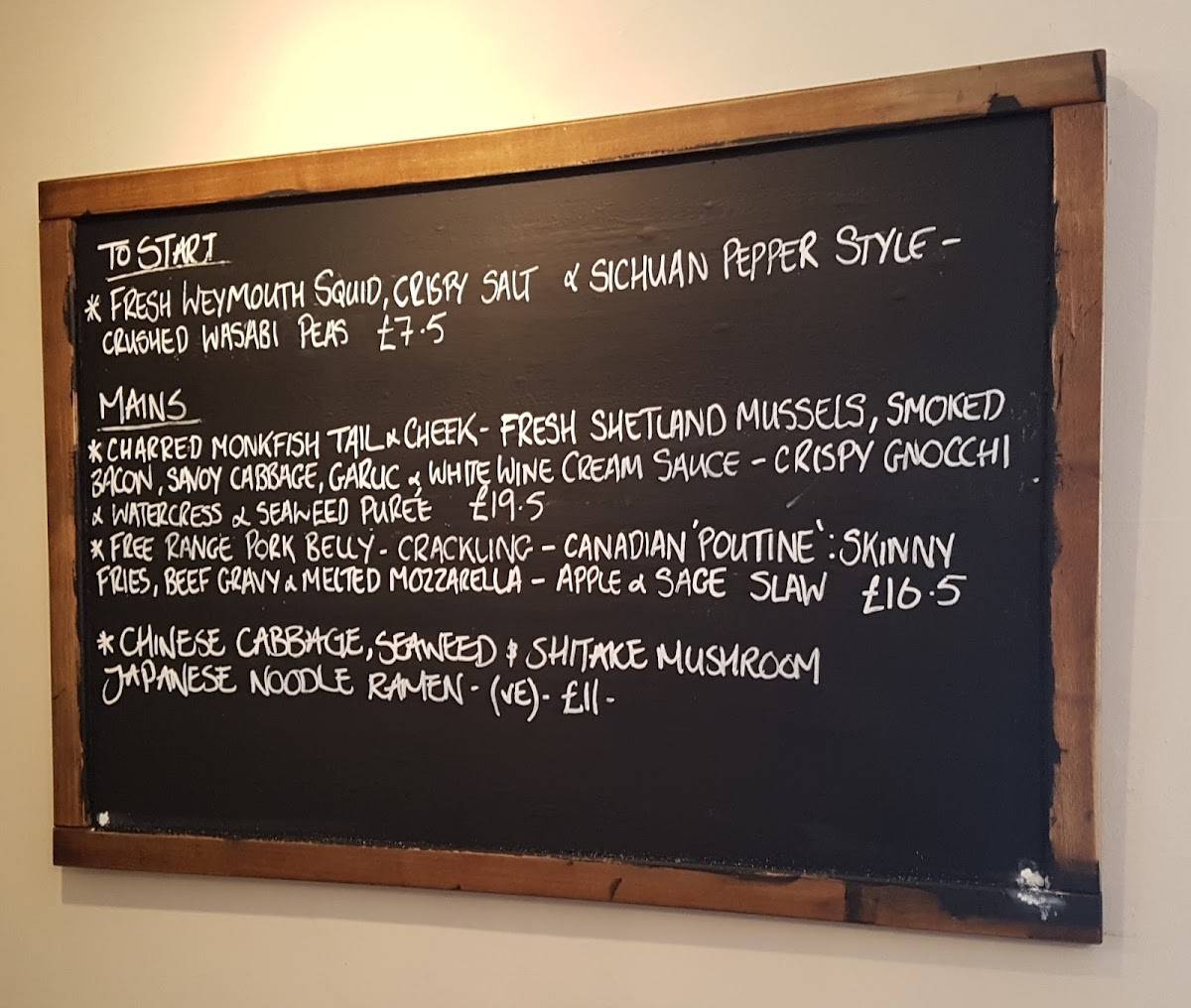 Menu at Anchor Inn Shapwick pub & bar, Shapwick