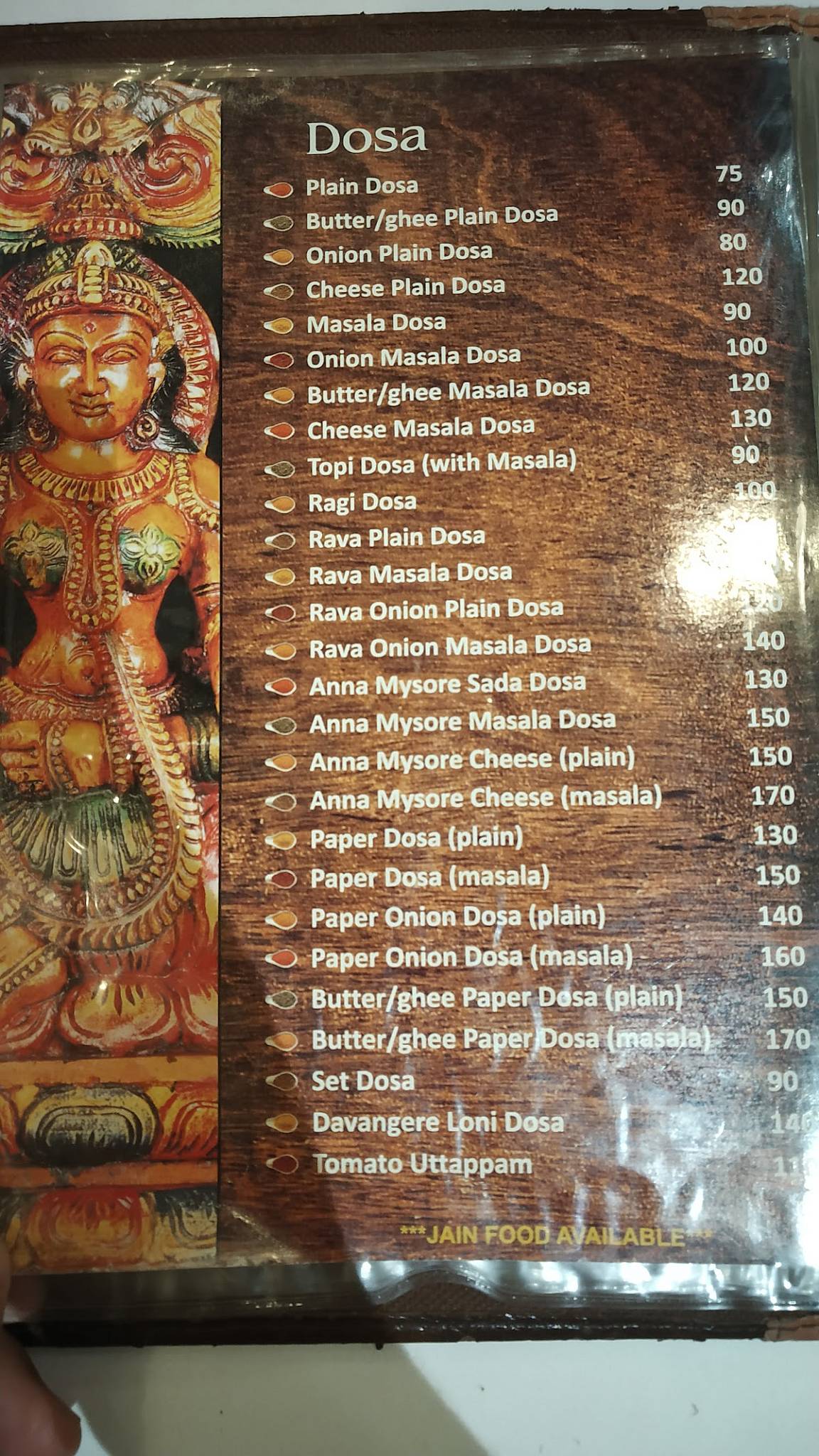 Menu at ANNA, Pune, Parmar Square