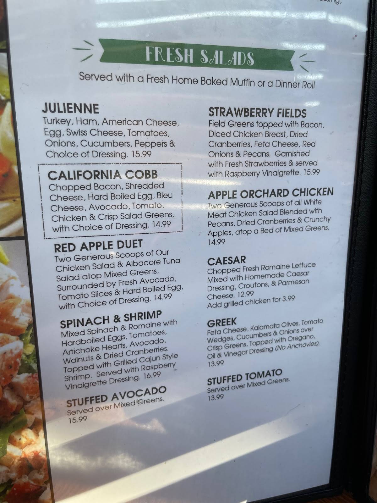 Menu at Anna’s Red Apple restaurant, Palatine, S Plum Grove Rd