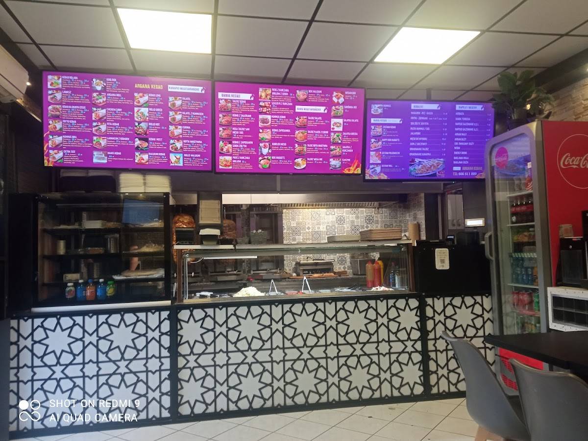 Menu at Argana Kebab, Raszyn