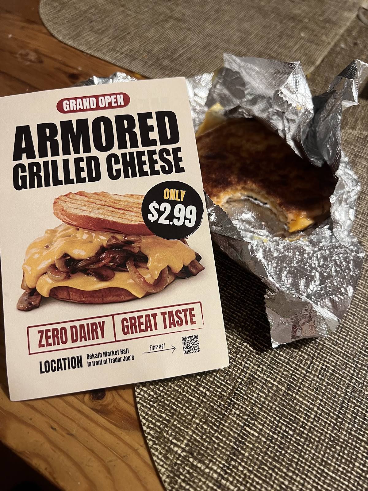 Menu at Armored Grilled Cheese restaurant, New York City