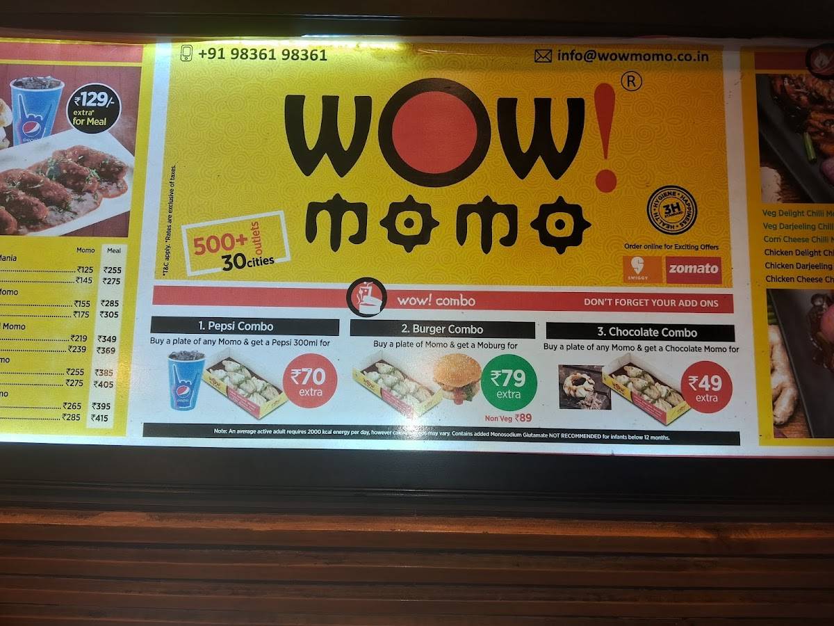 Menu at Wow! Momo, Asansol, Shop No 58