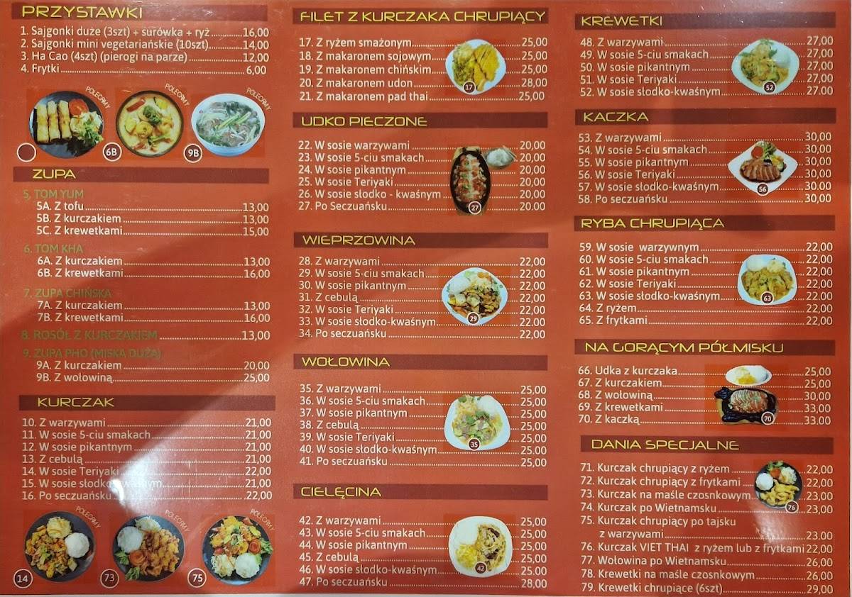 Menu at Asia-Foods Bar VIET-THAI, Grójec