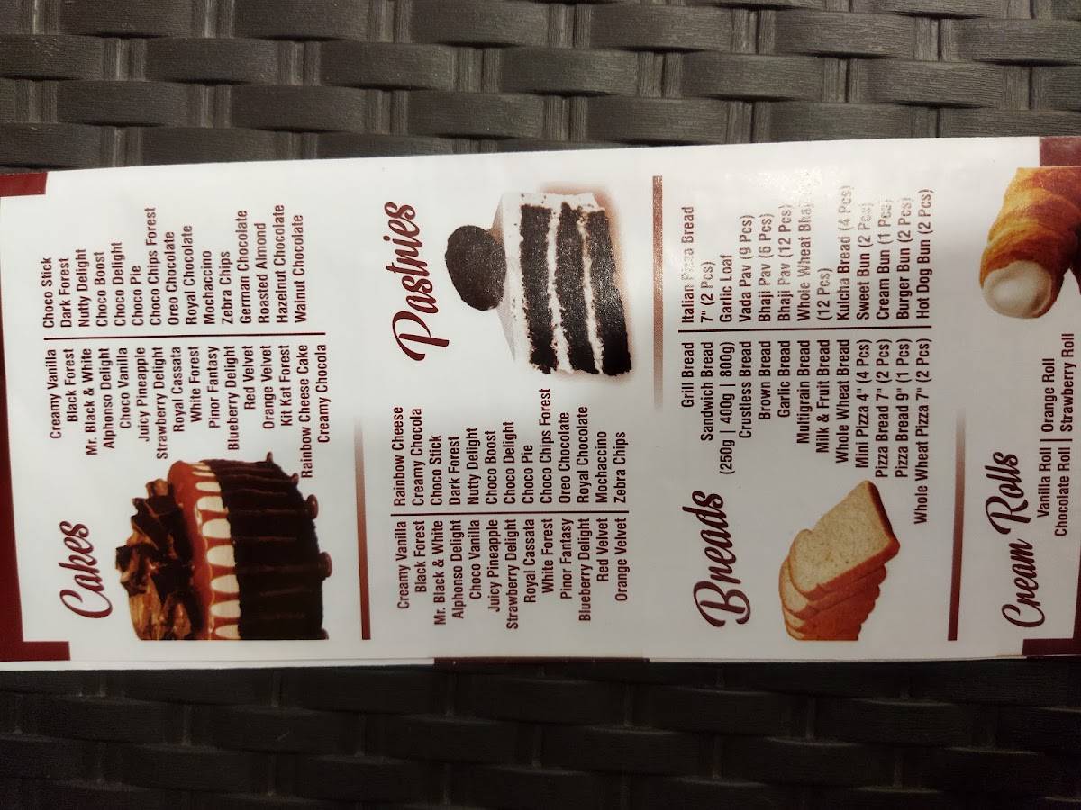 Menu at Atul bakery Maninagar, Ahmedabad