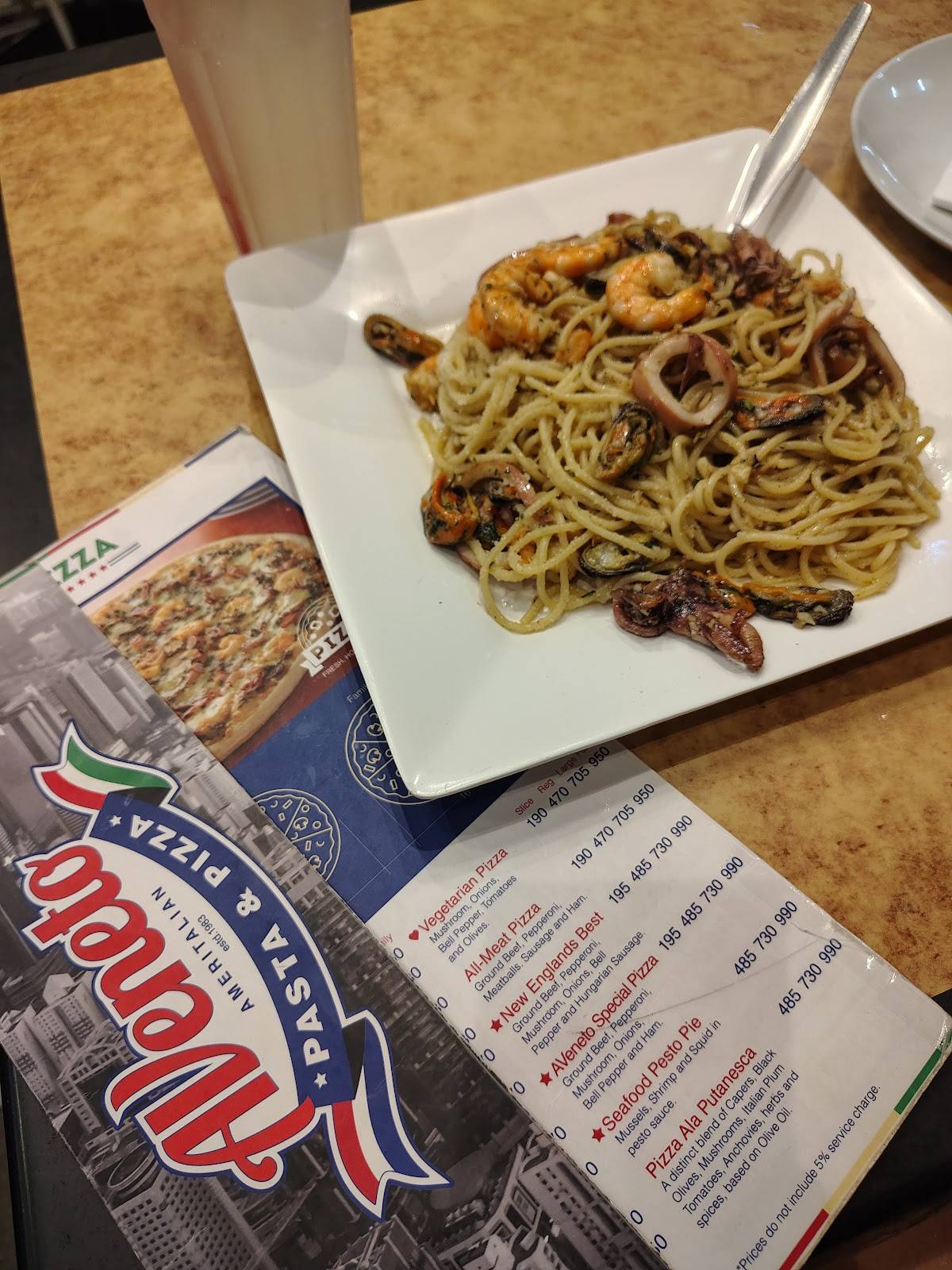Menu at Aveneto Pasta & Pizza SM Mall of Asia restaurant, Pasay