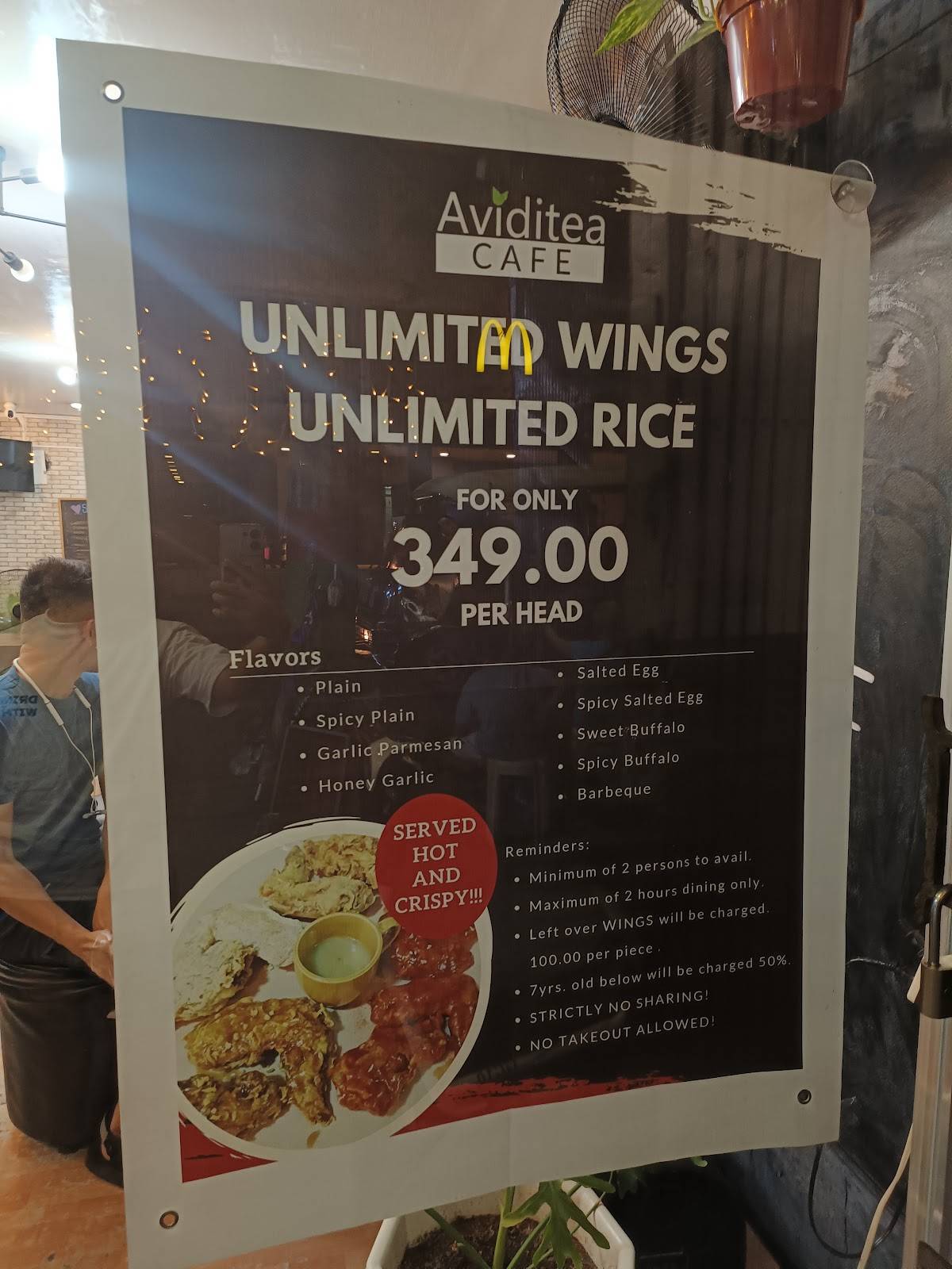Menu at Aviditea Cafe, Cavite City