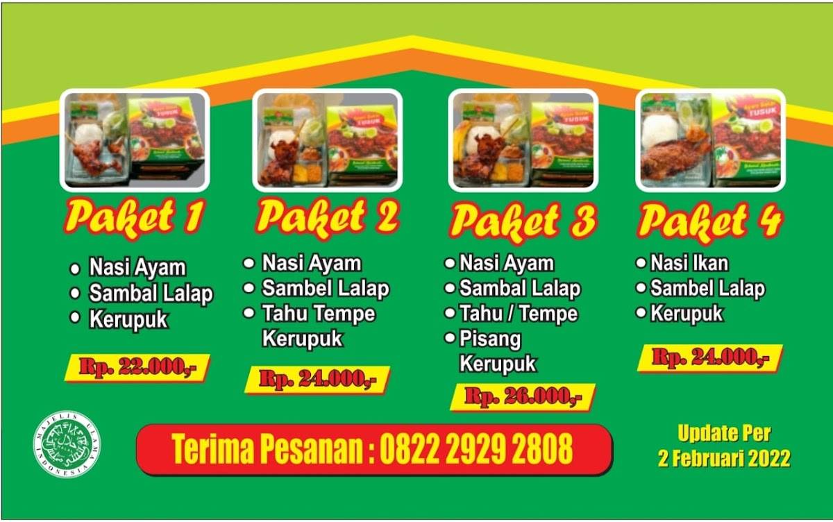 Menu at Ayam Bakar Tusuk Kp.Setu Bintara Jaya restaurant, Bekasi Regency