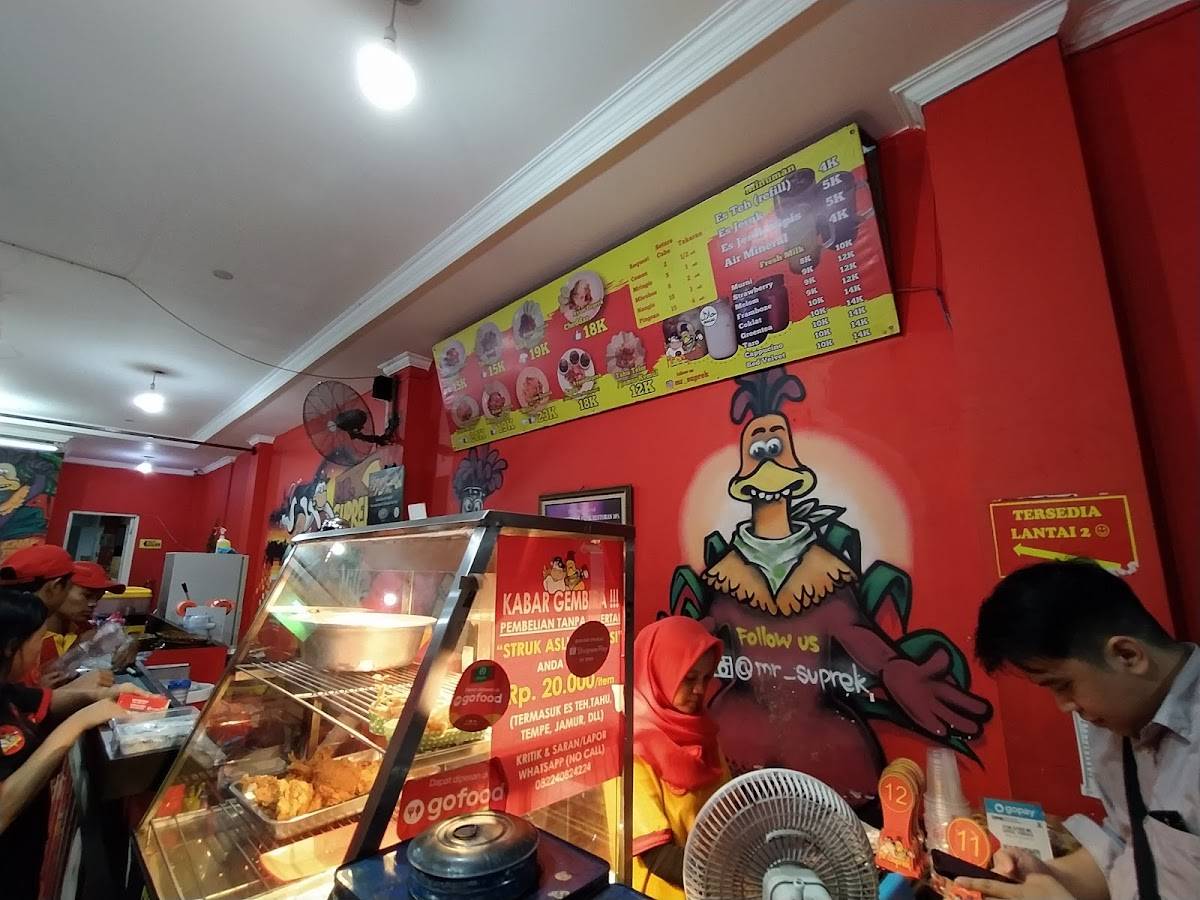 Carta del restaurante Ayam Geprek Mr Suprek Ubaya, Surabaya