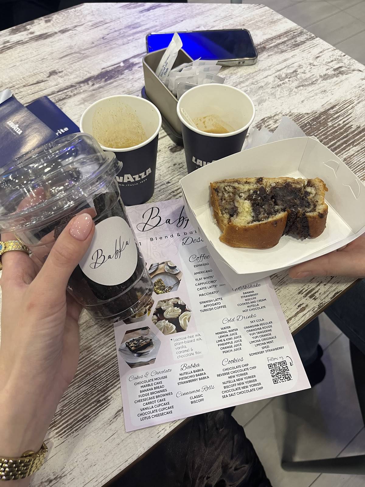 Menu at Babka Blend & Bakery, Sarajevo