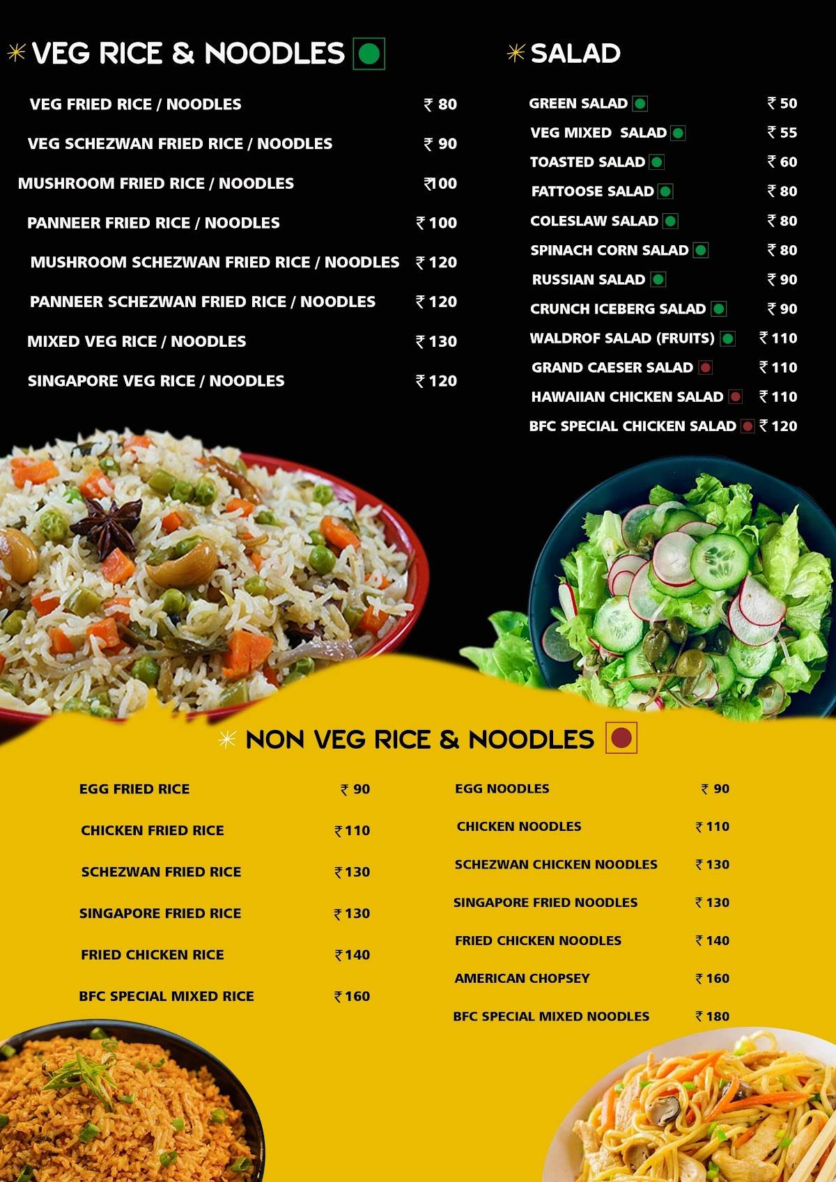 Menu at BANU FOOD COURT (BFC), Marthandam