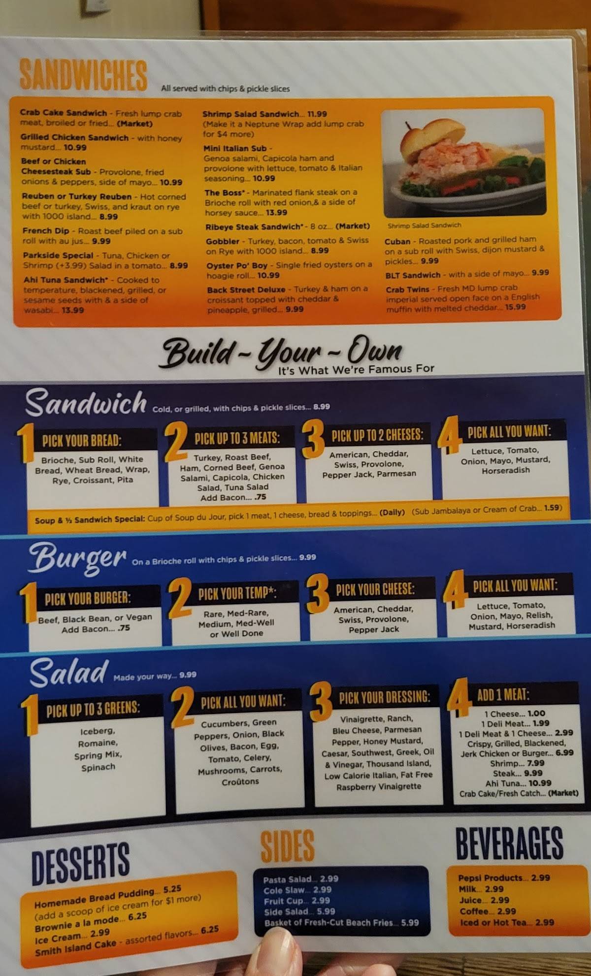 Menu at Back Street Grill pub & bar, Salisbury