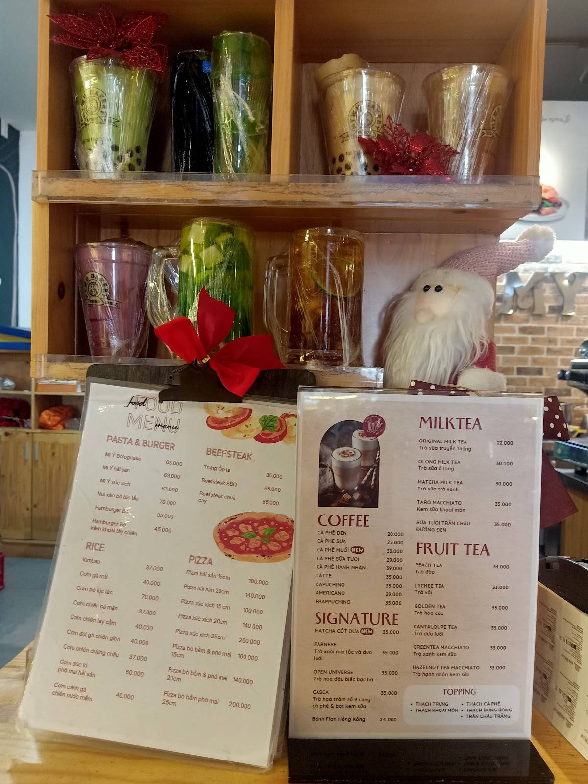 Menu at My Wu Bakery, Phan Thiet