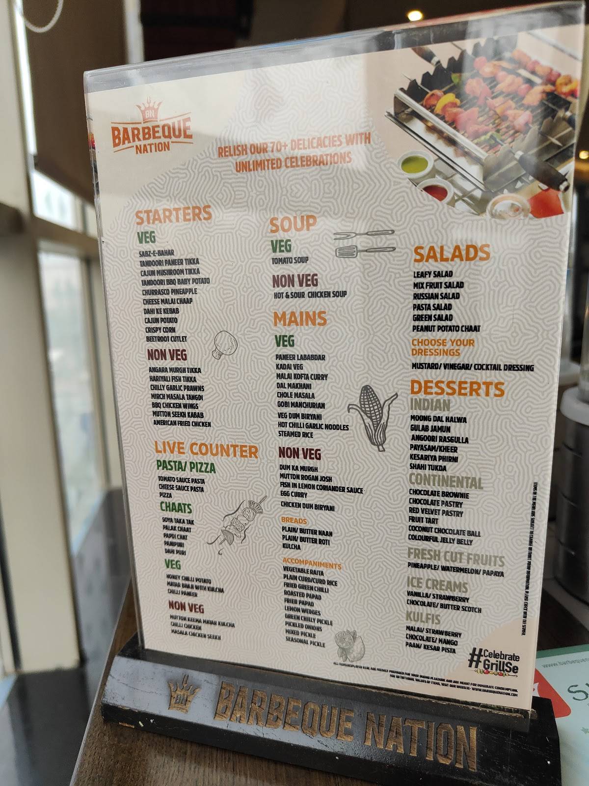 Menu at Barbeque Nation - M3M IFC, Gurugram