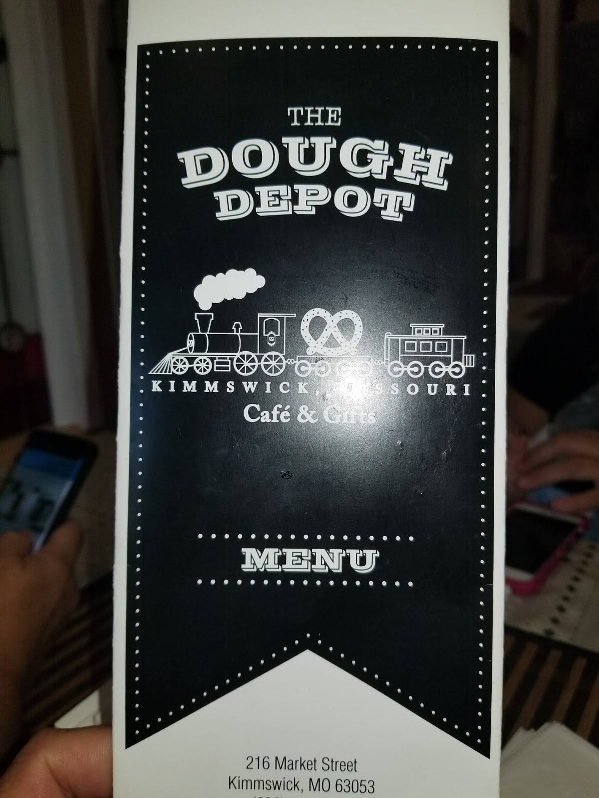 Menu at Dough Depot cafe, Kimmswick