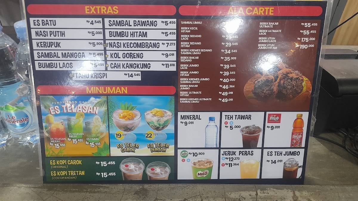 Menu at Bebek Carok - Semarang, Semarang