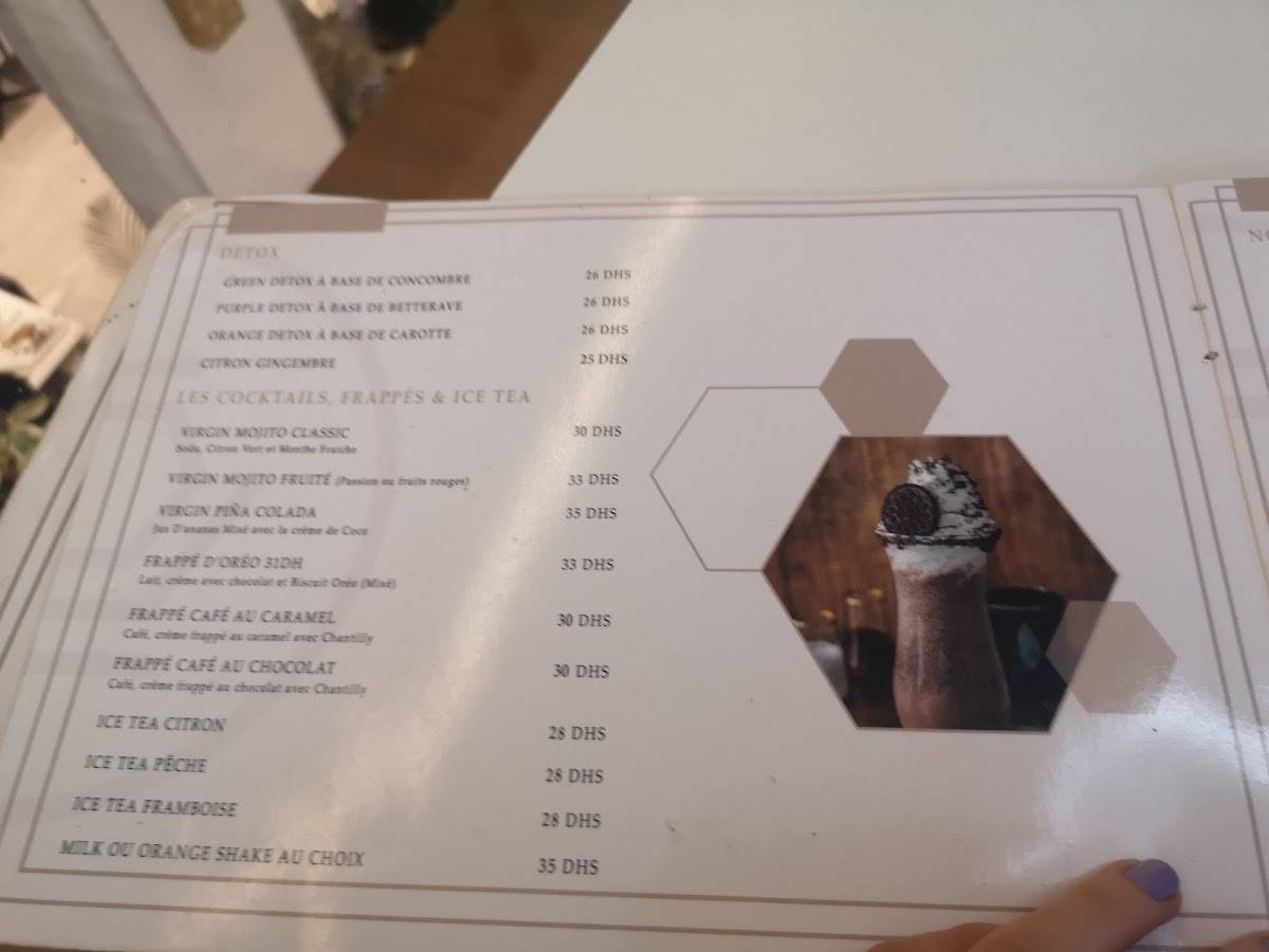 Menu au Bee house restaurant, Casablanca, 692 Bd El Qods