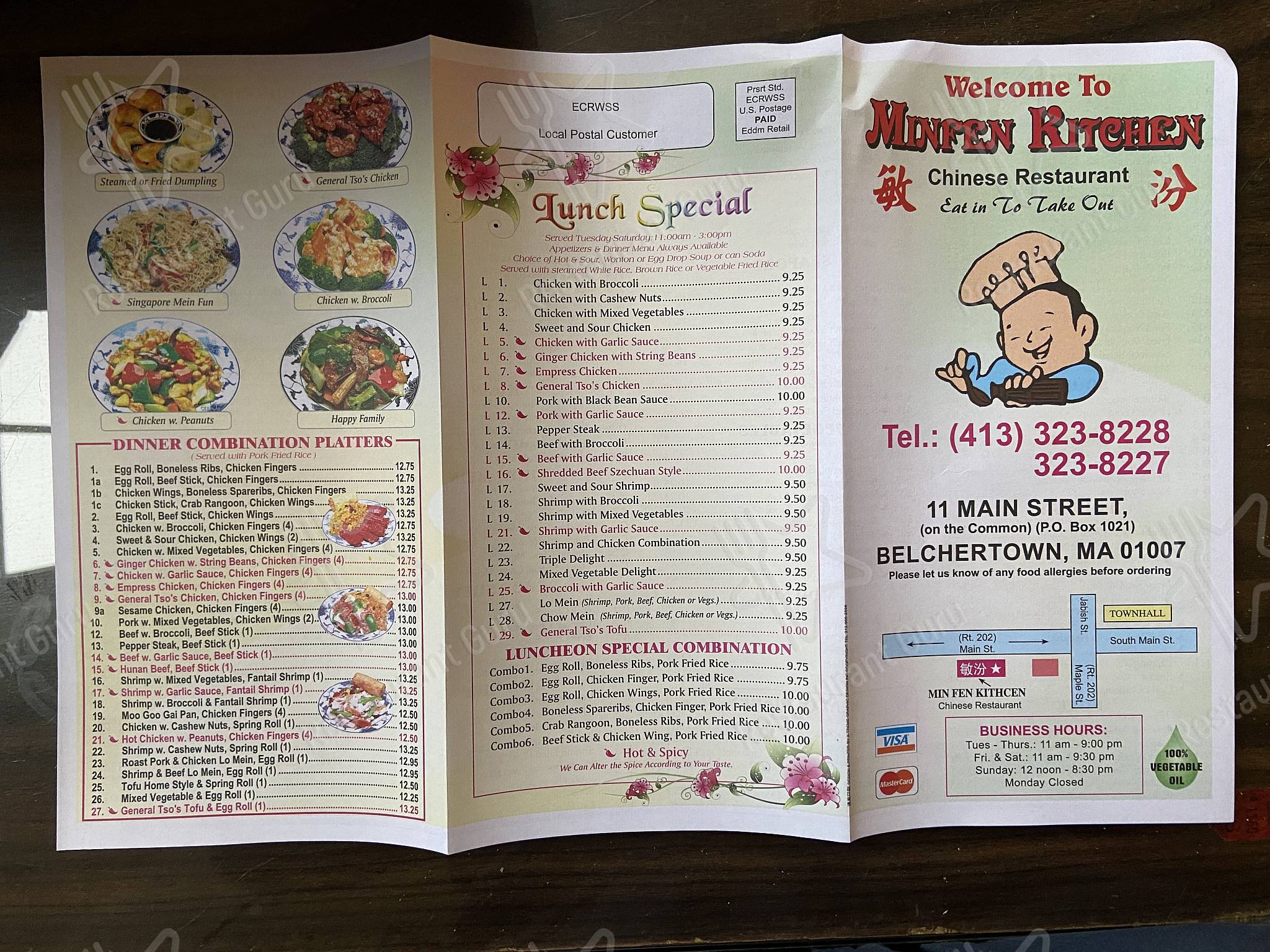 Menu at Min Fen Kitchen restaurant, Belchertown