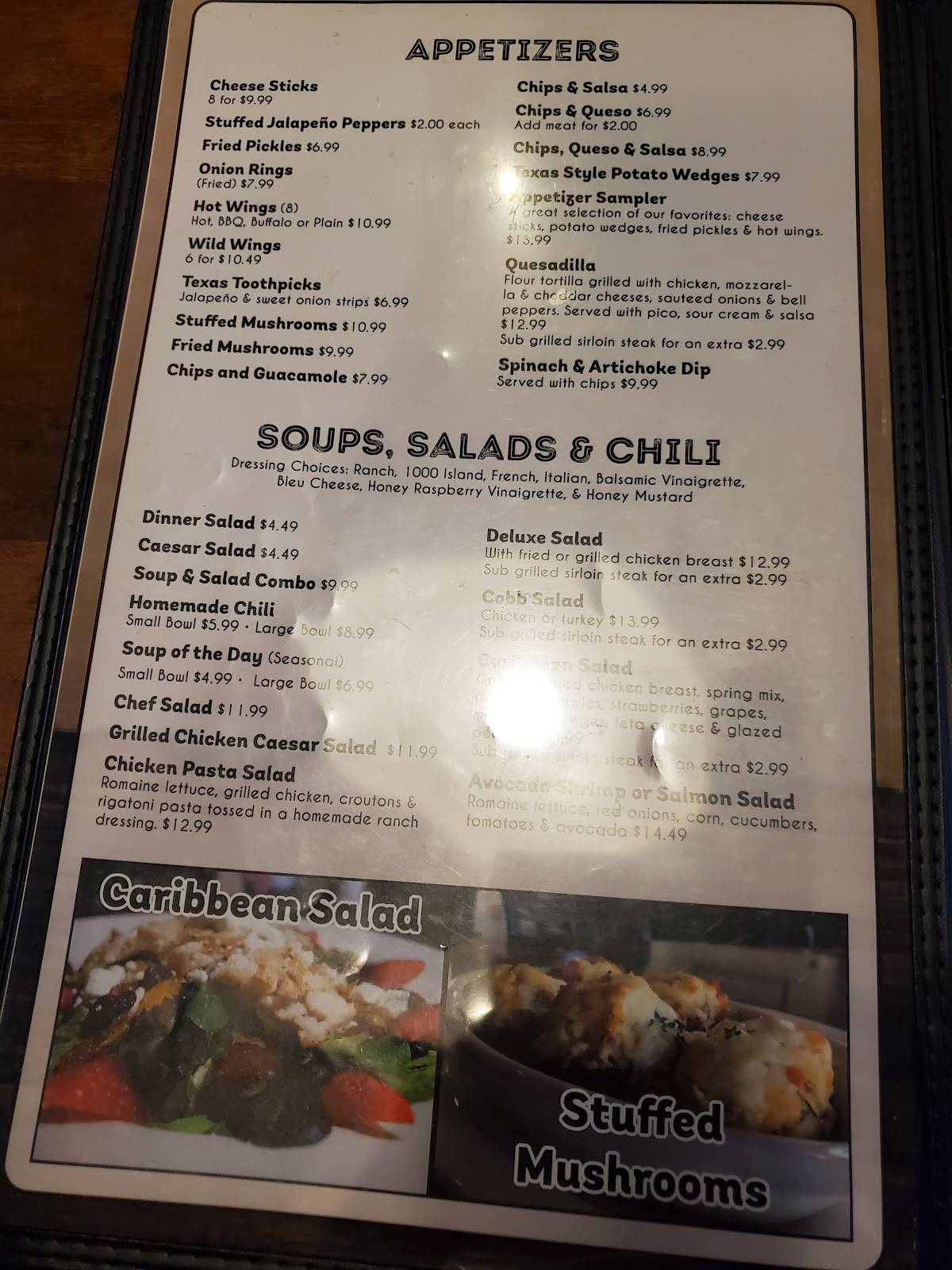 Menu at Heitmiller Steakhouse, Lacy Lakeview, I 35 N Frontage Rd