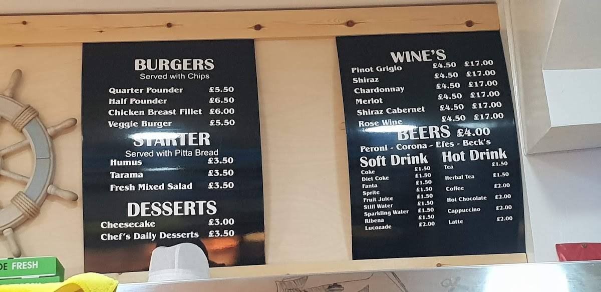 Menu at Ben’s Traditional Fish & Chips fast food, London