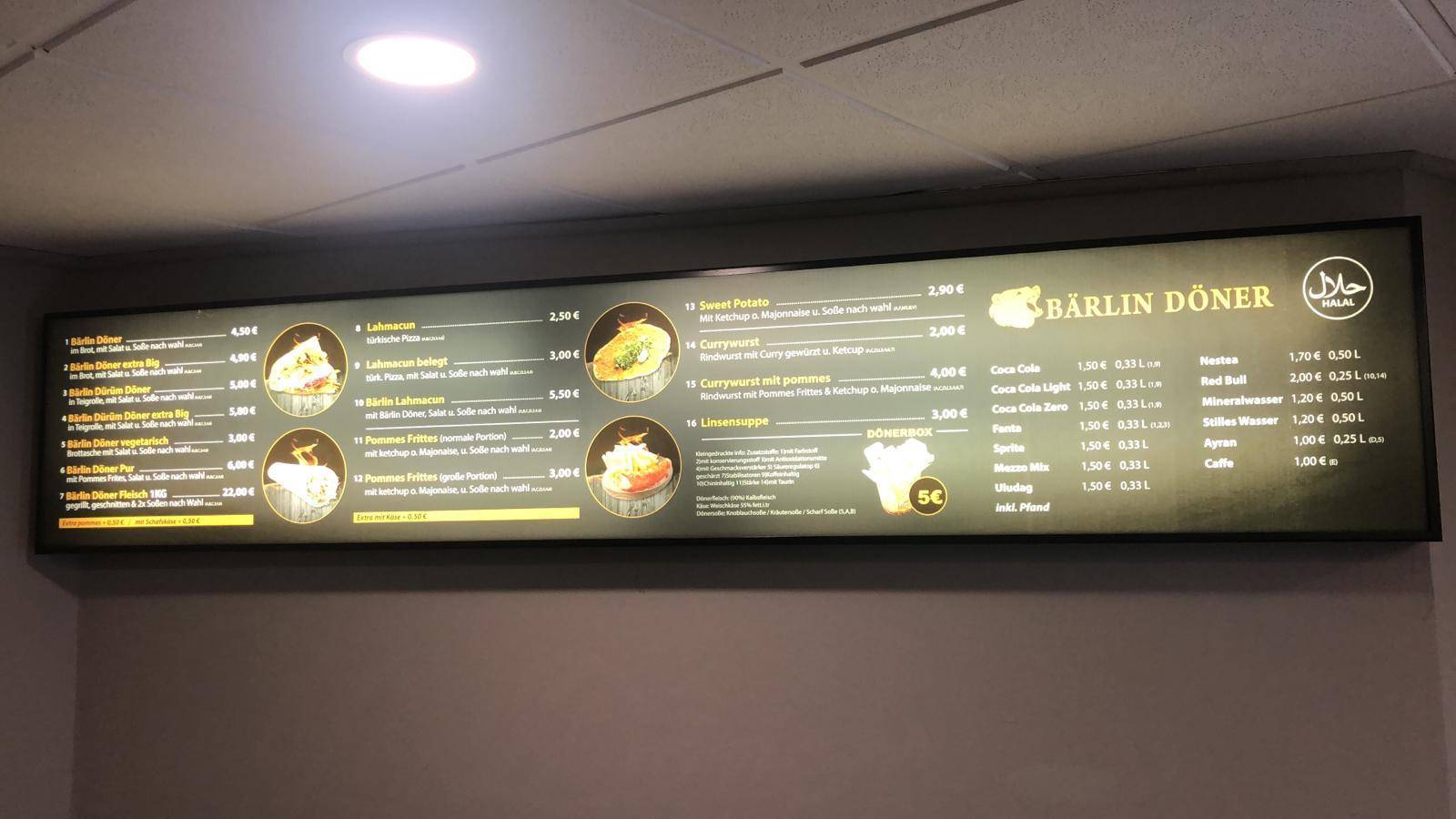 Menu at Berlin Food Style BBQ, Mannheim