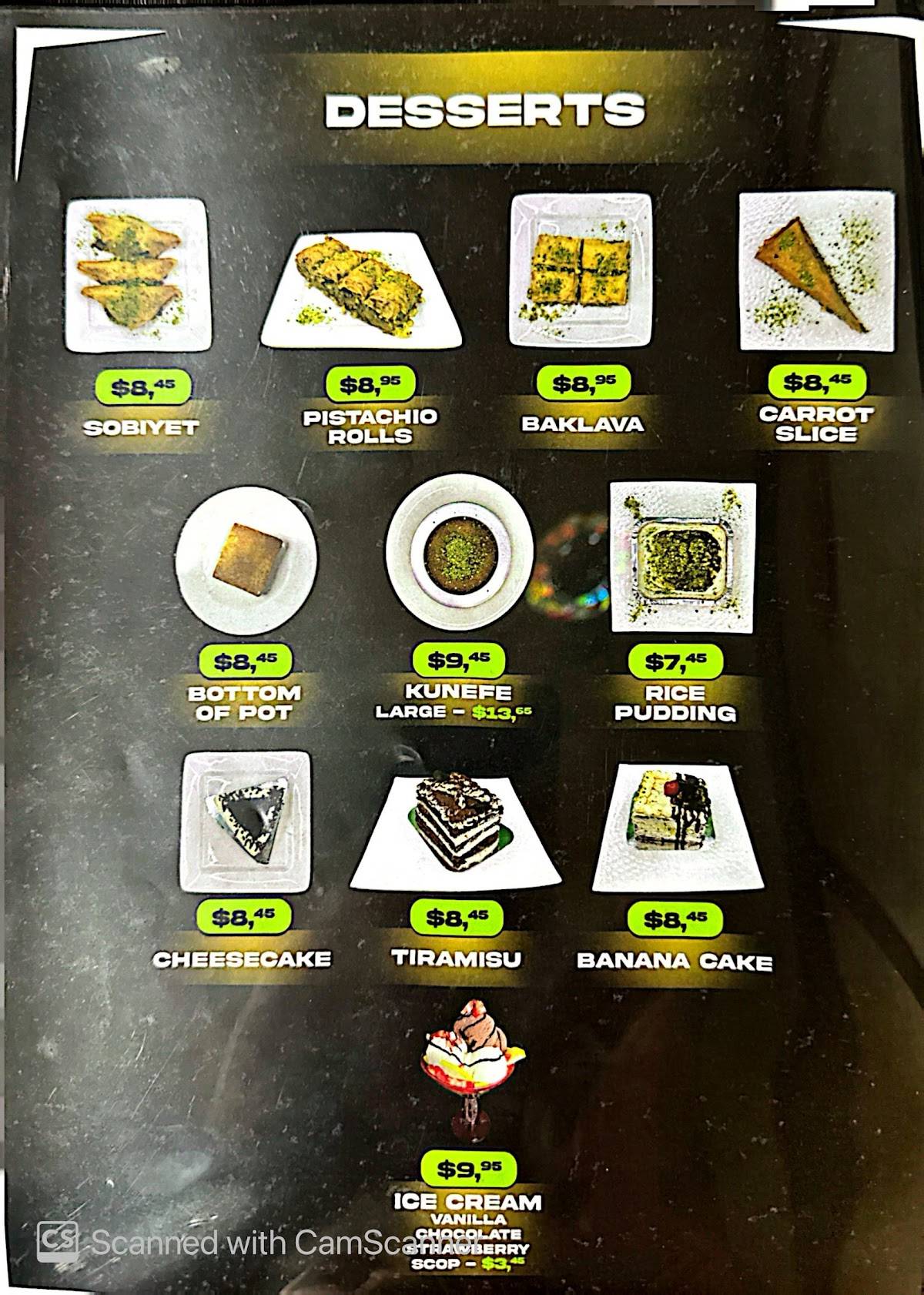 Menu au Best Kabab restaurant, Edmonton, St Albert Trail NW
