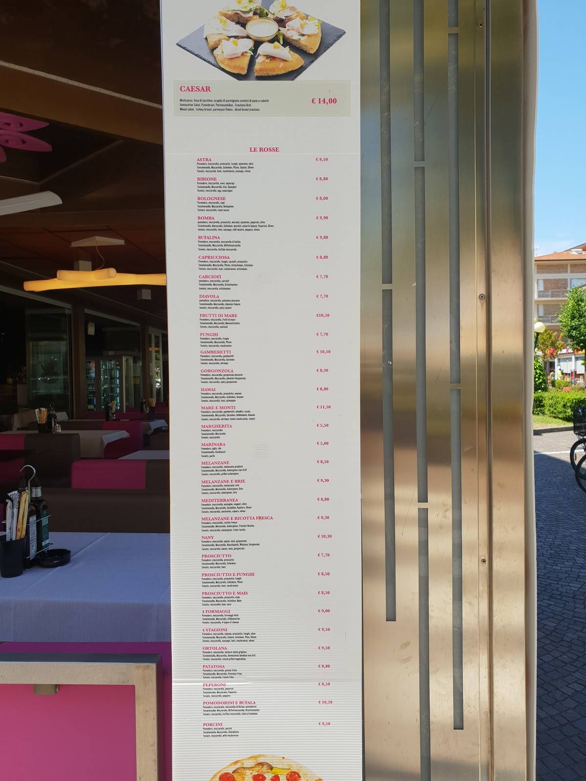 Speisekarte von ASTRA BAR, Bibione