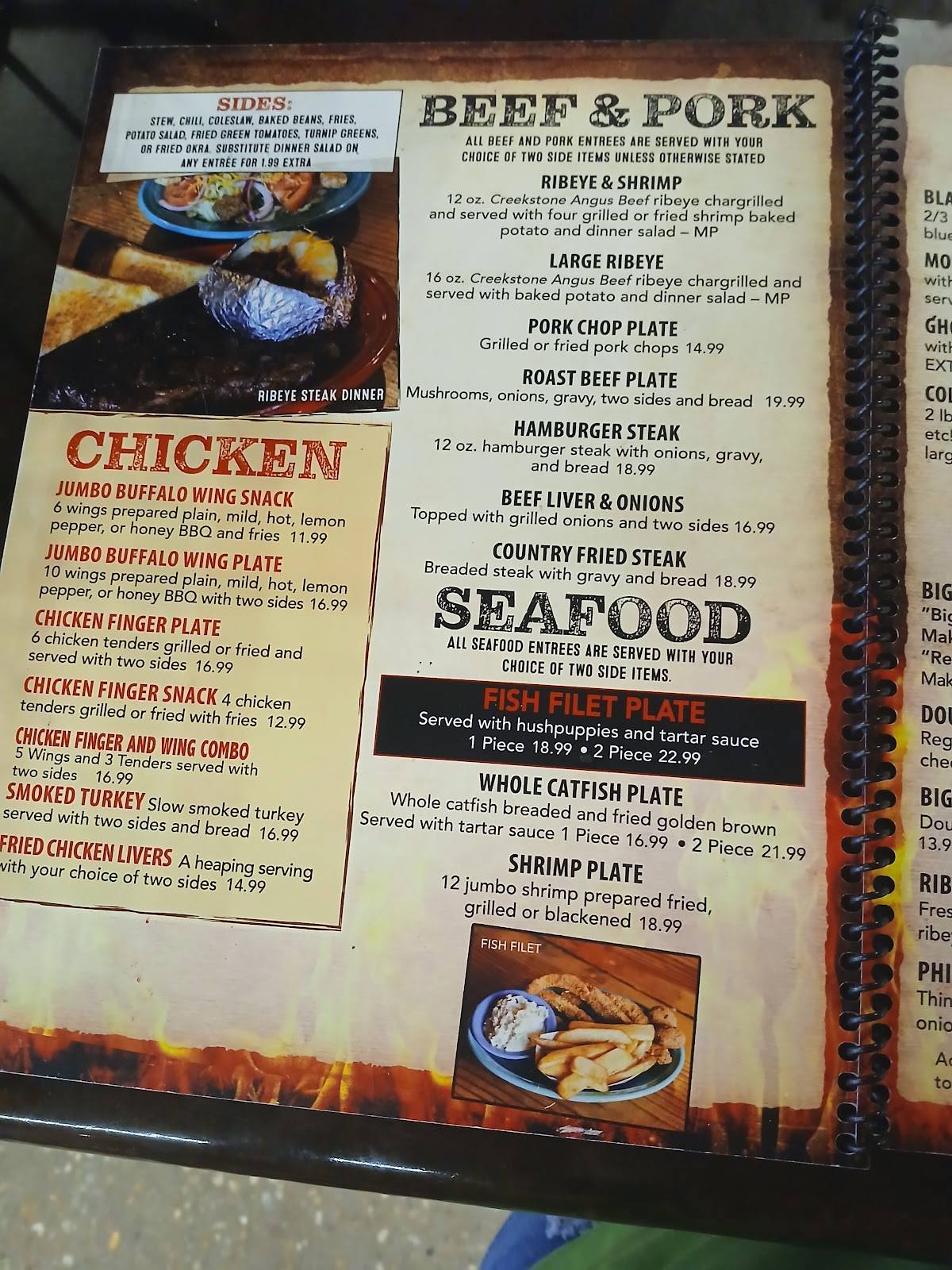 Menu at Big B & Bar-B-Que Barbequ, Alexander City