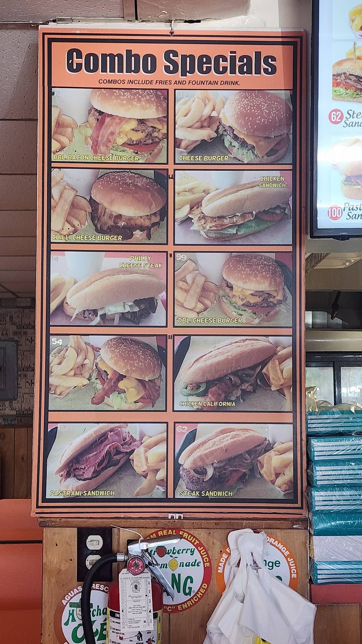 Menu at Big Fat restaurant, Los Angeles, Saticoy St