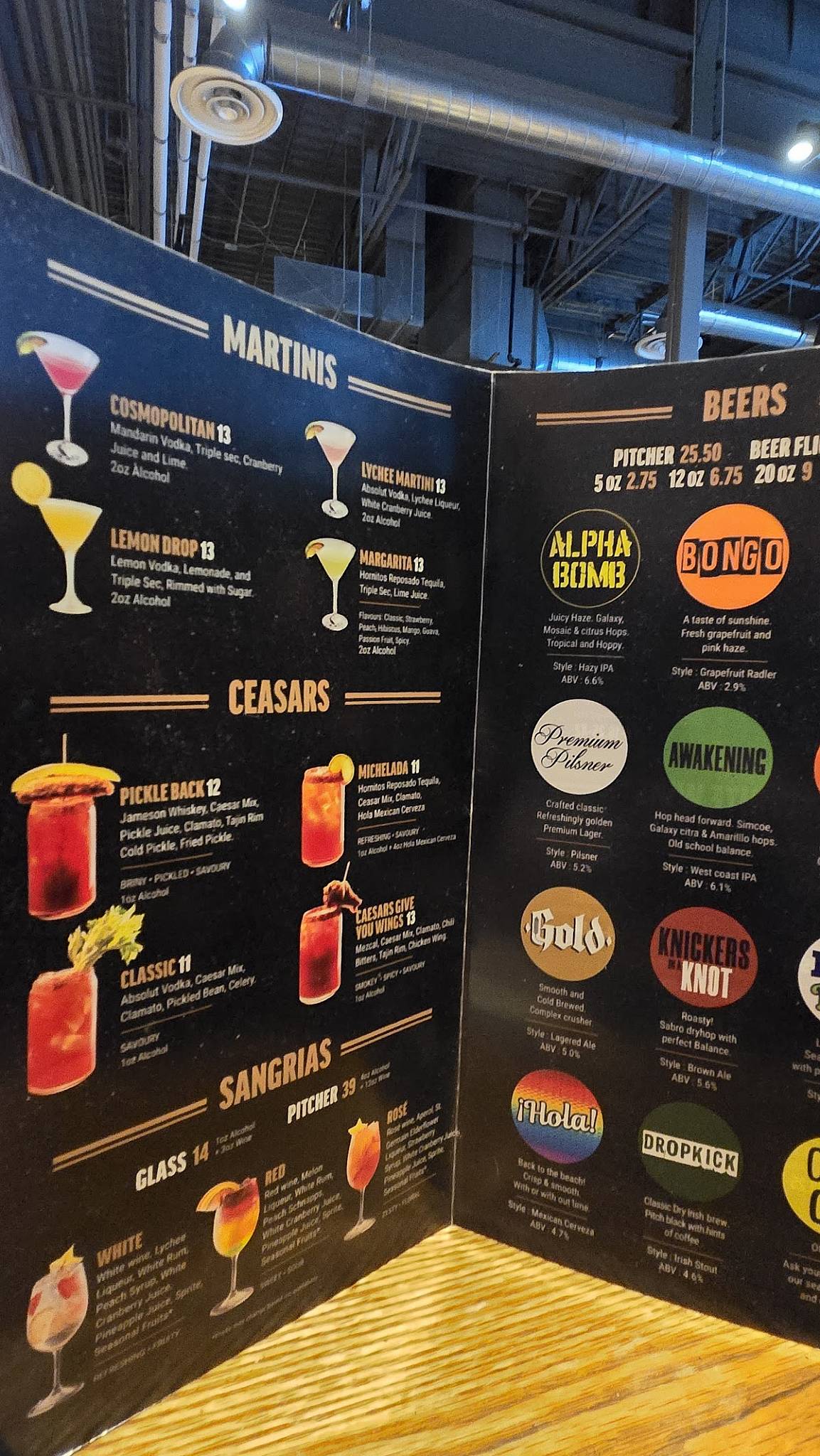 Menu at Big Rig Kitchen & Brewery - Ogilvie restaurant, Ottawa