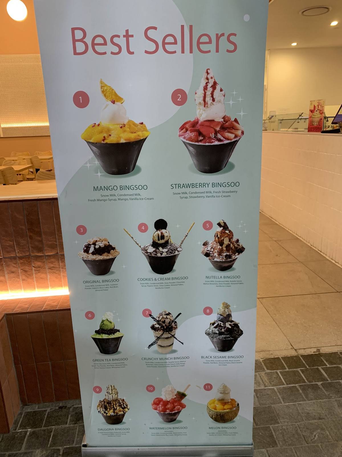 Menu at Bing.Go desserts, Chermside