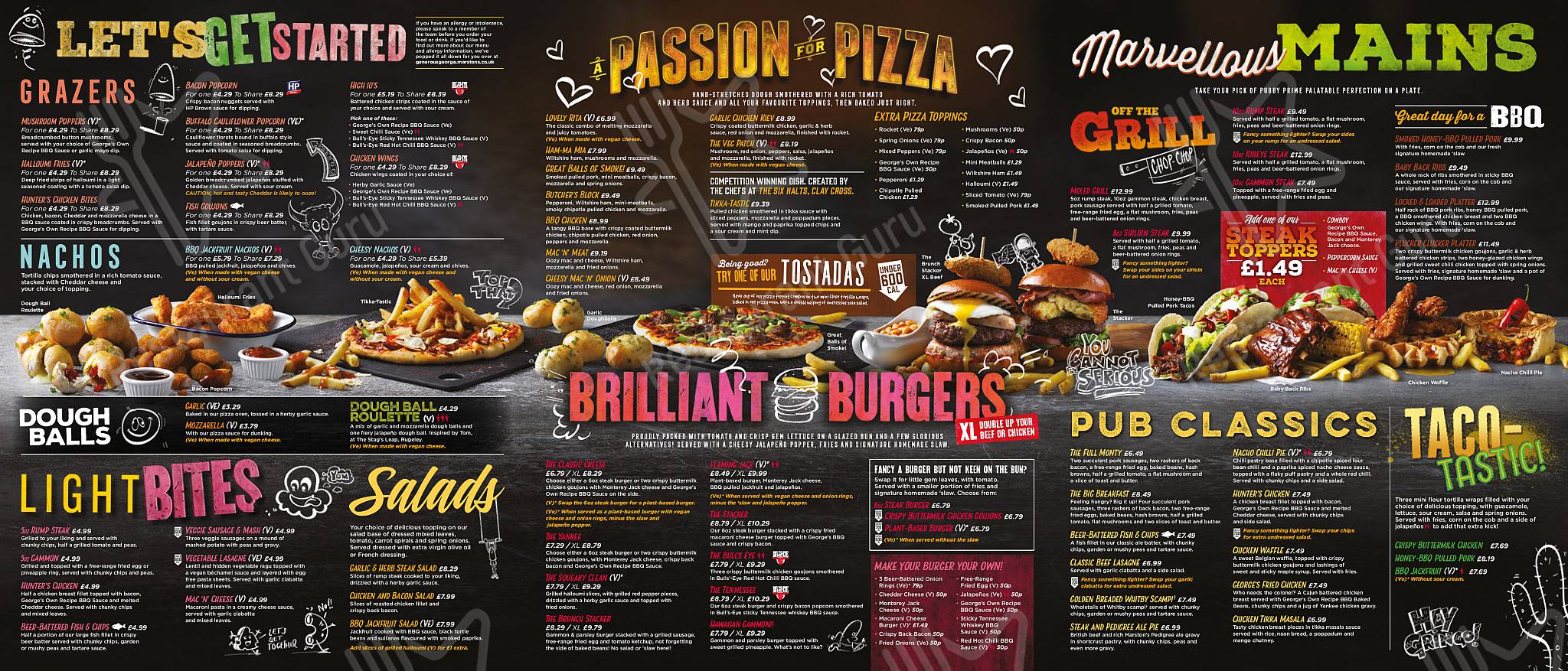 Menu at The Blue Bell pub & bar, Stockton-on-Tees, 663 Yarm Rd