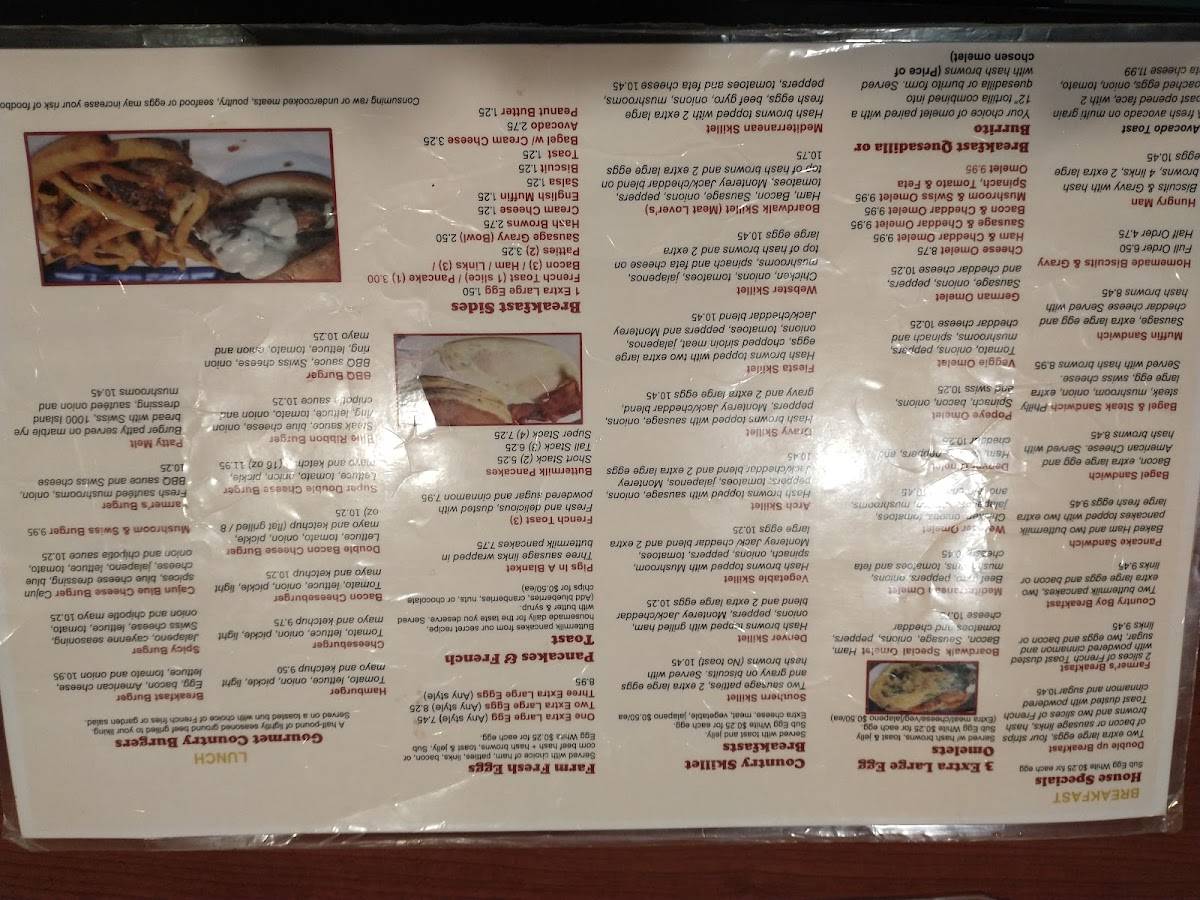 Menu at Boardwalk Cafe, Webster Groves