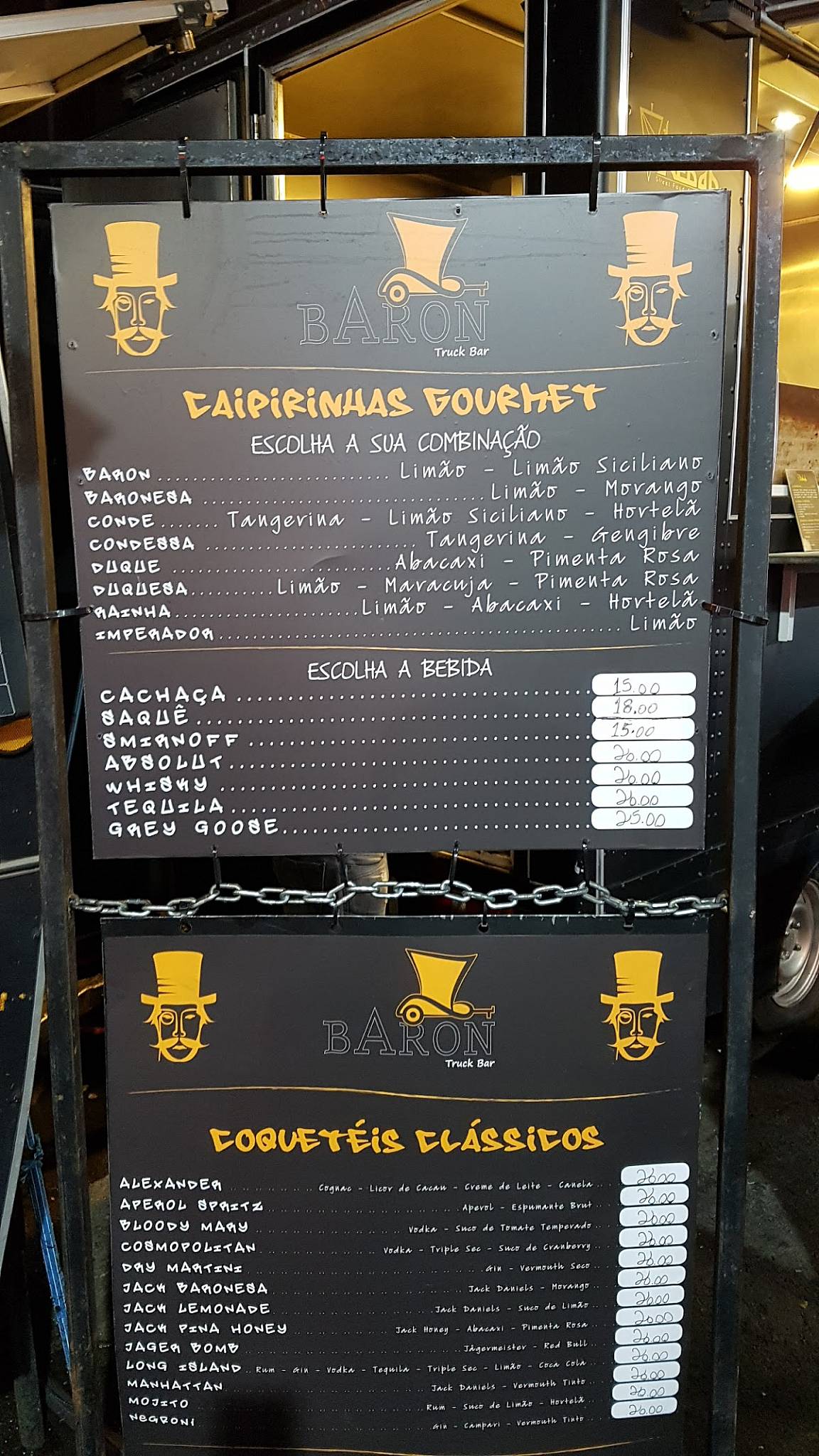 Menu at Boardwalk Urbanoide: Food trucks restaurant, São Paulo