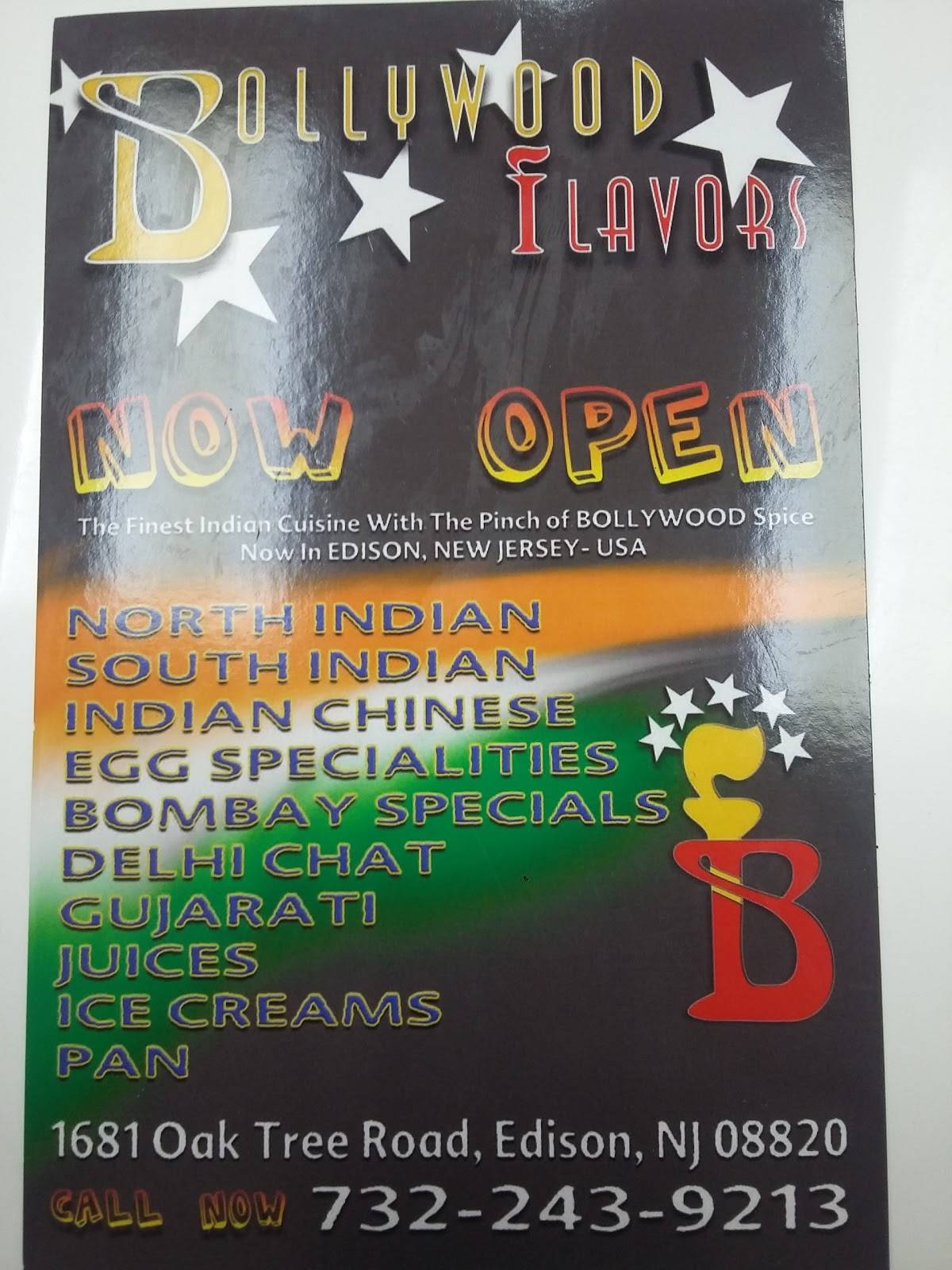 Carta del pub y bar Bollywood Flavors Indian Food Court, Edison