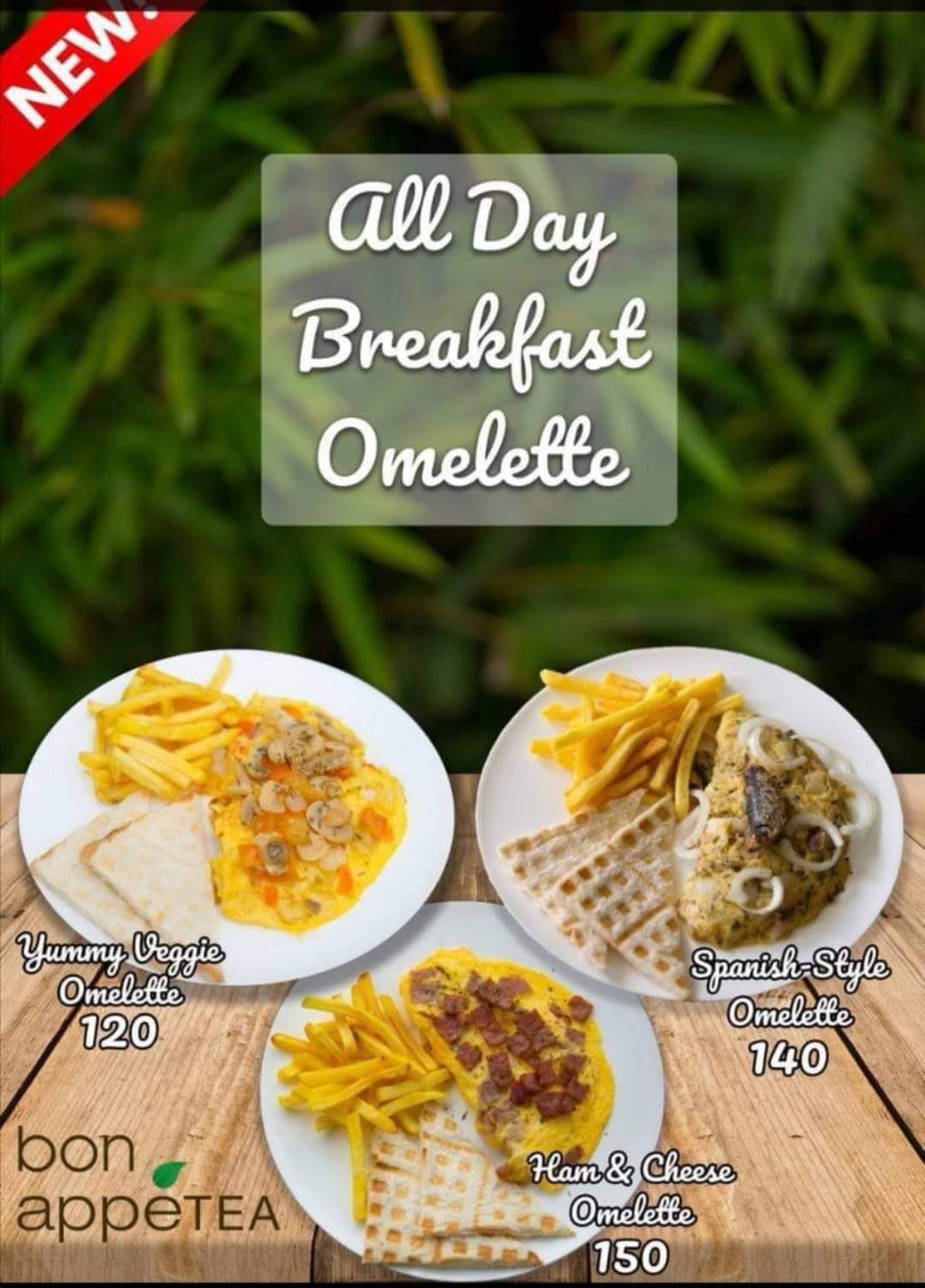 Carta del café Bon Appetea Sta. Maria Bulacan, Santa Maria