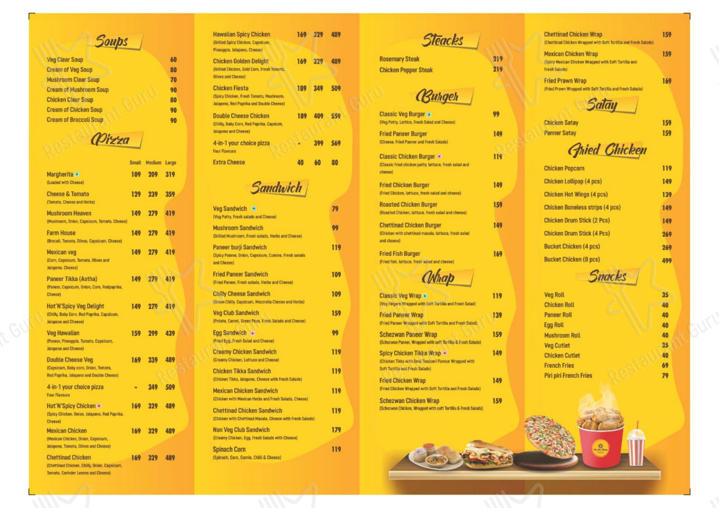 Menu at Bon Bon Bakery, Devakottai