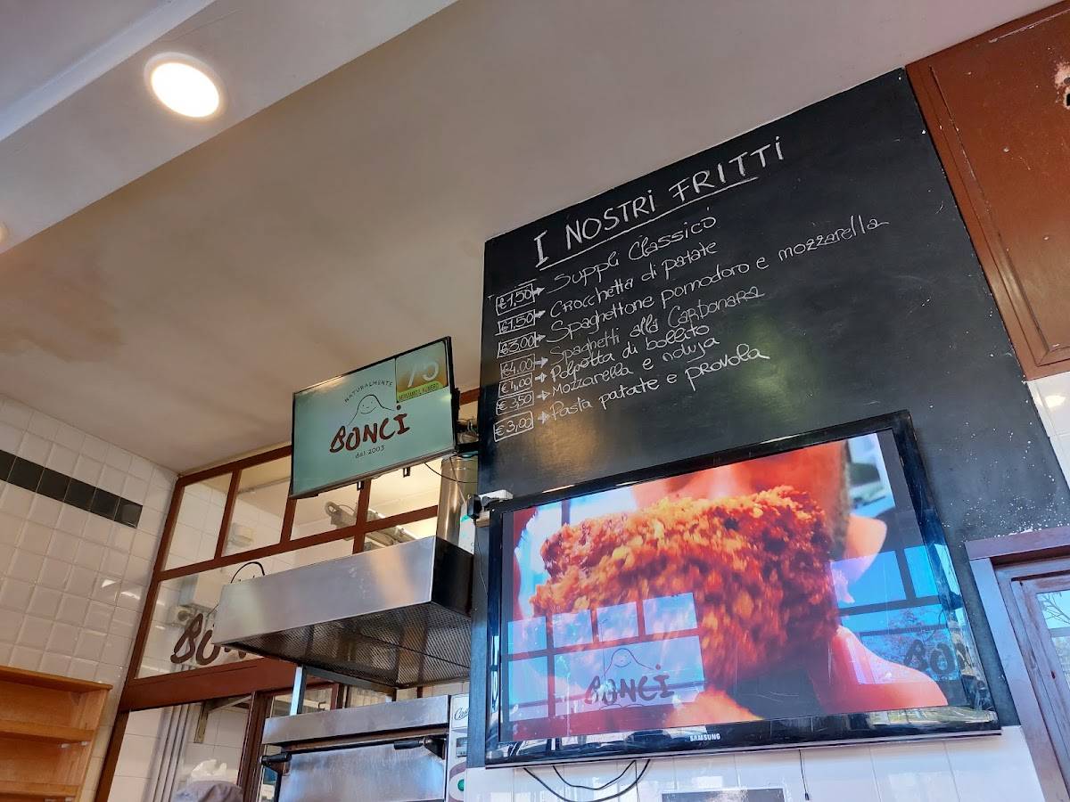 Menu au Bonci Pizzarium pizzeria, Rome