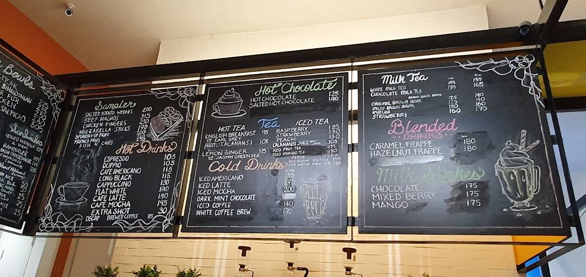 Menu at Books & Borders Cafe, Quezon City, 25-F General Malvar Ave