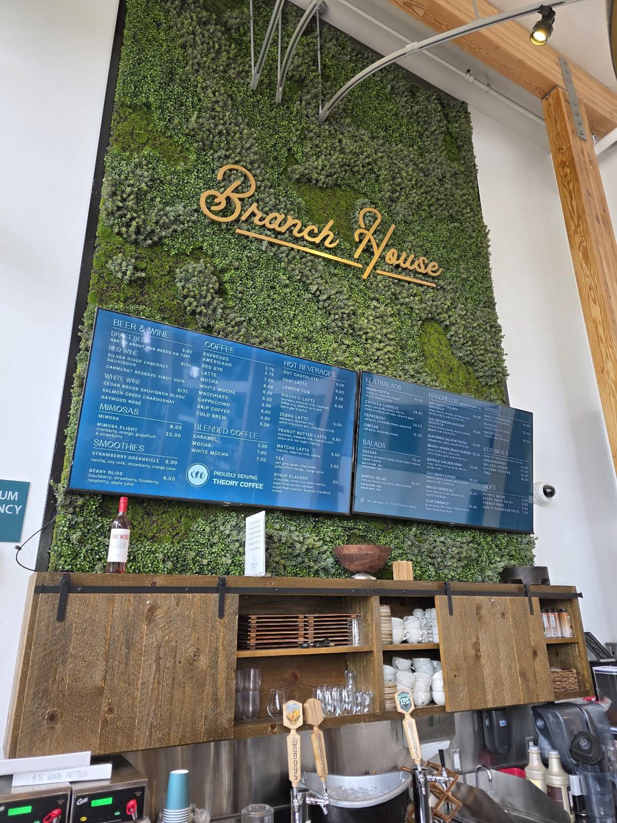 Menu at Branch House Riverfront Bistro cafe, Redding