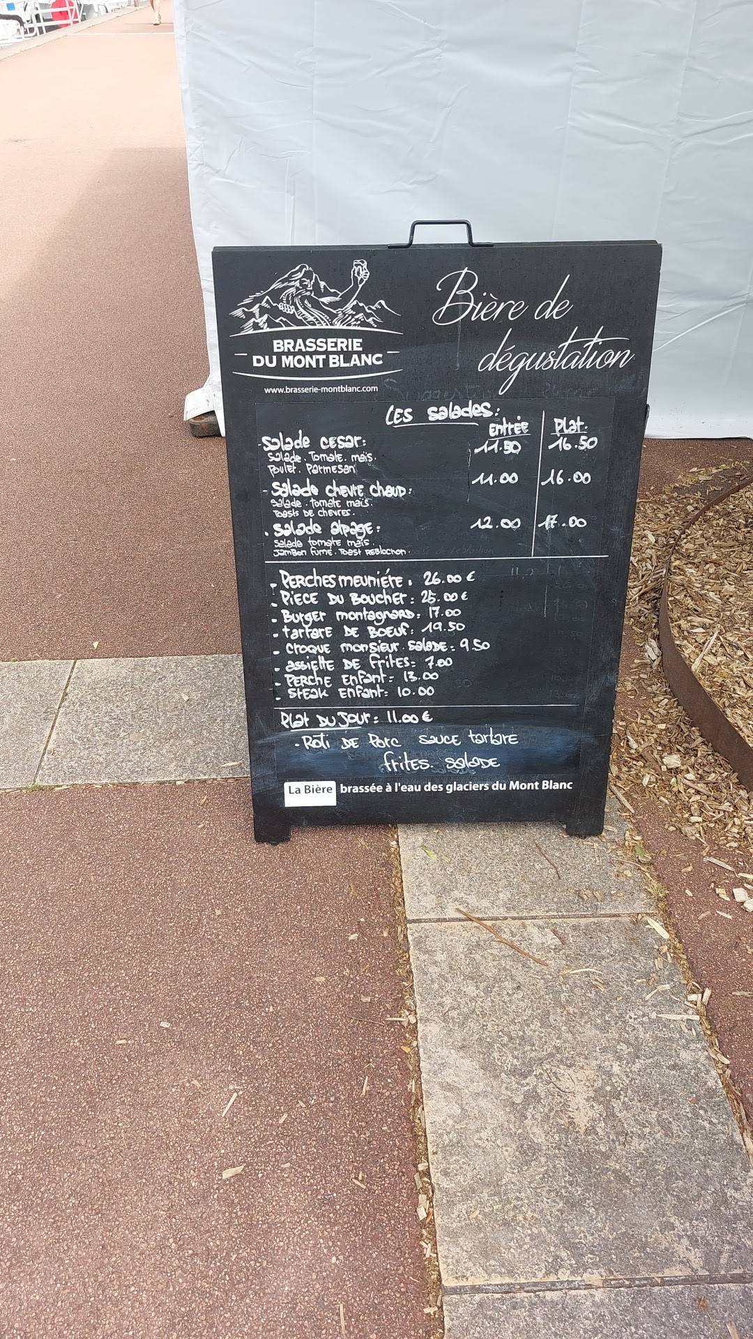 Menu au Brasserie Mont Blanc restaurant, Évian-les-Bains