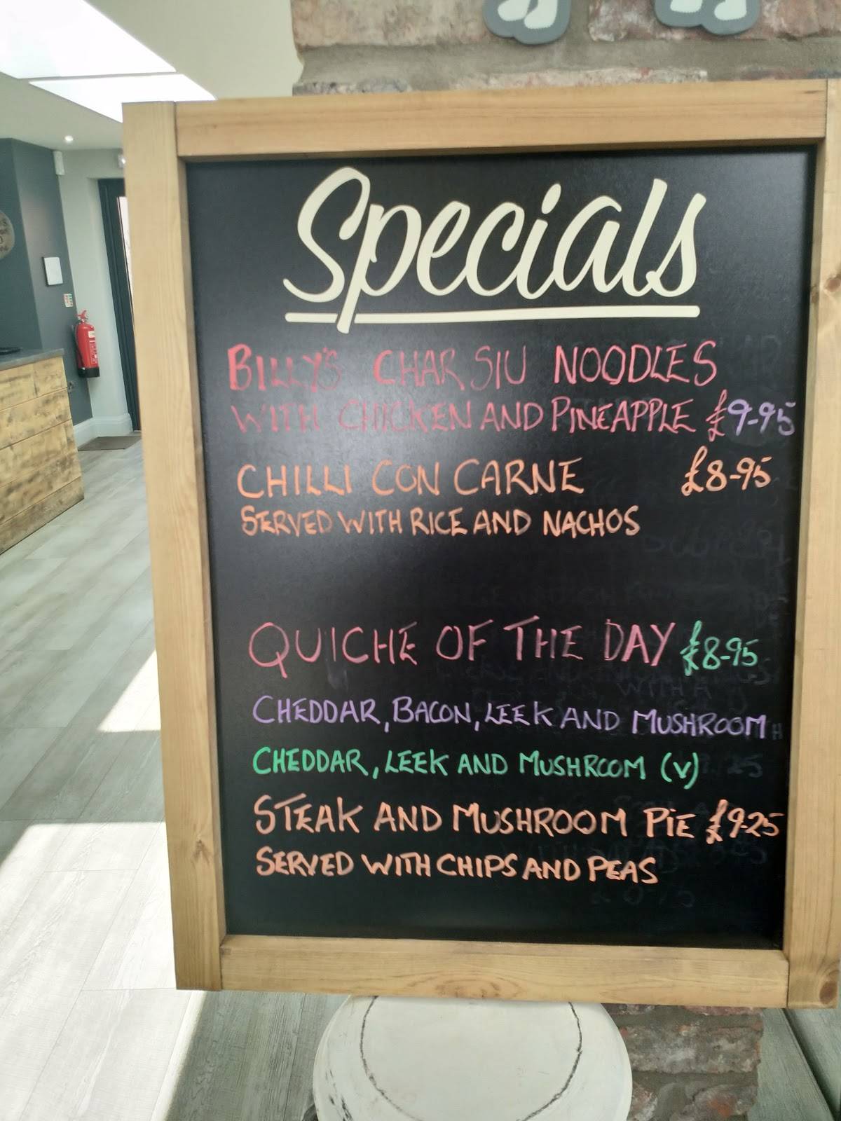 Menu at The Cow Shed At Fraisthorpe Beach cafe, Bridlington