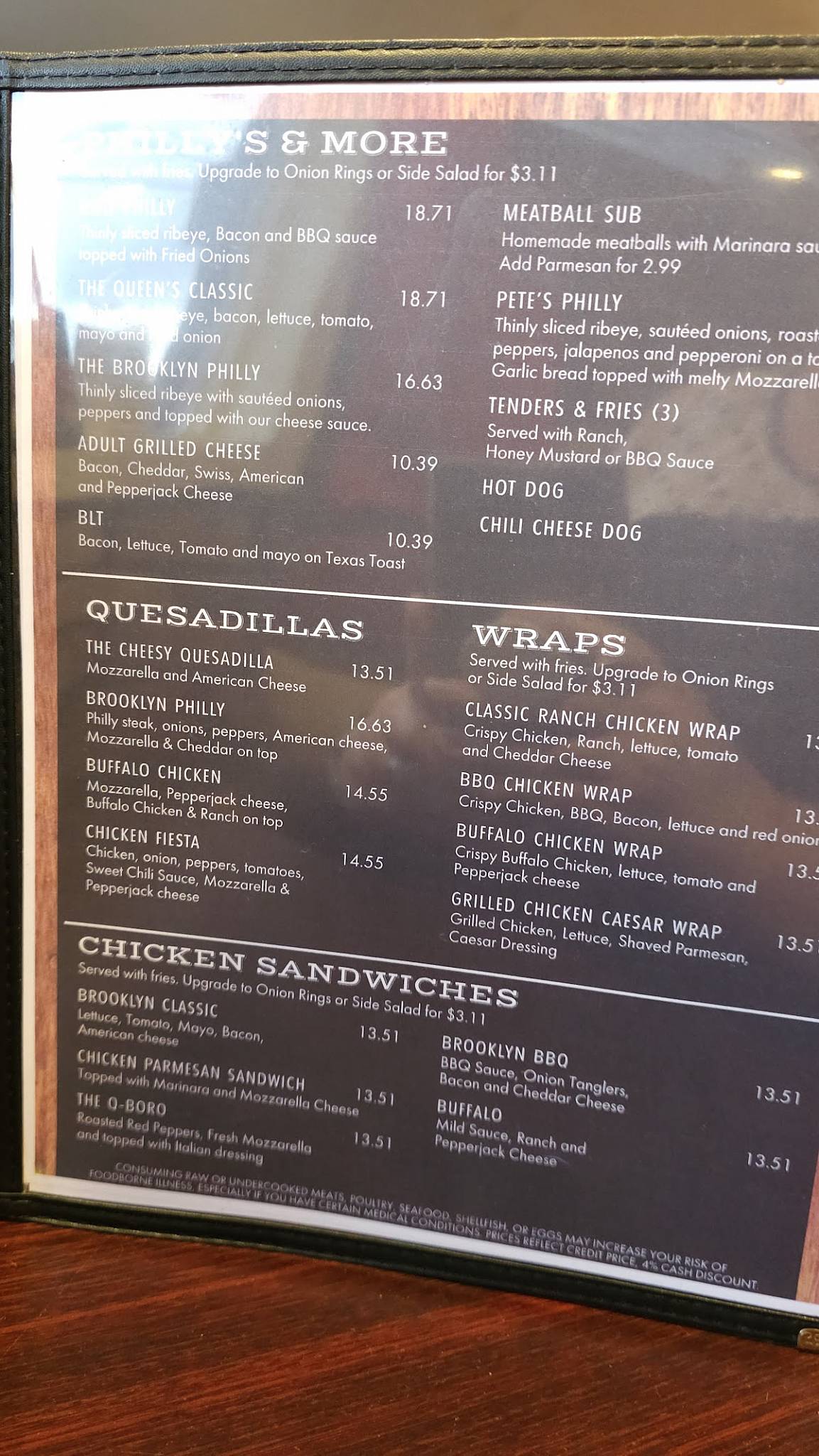 Menu at Brooklyn Bar & Grill, Crestview